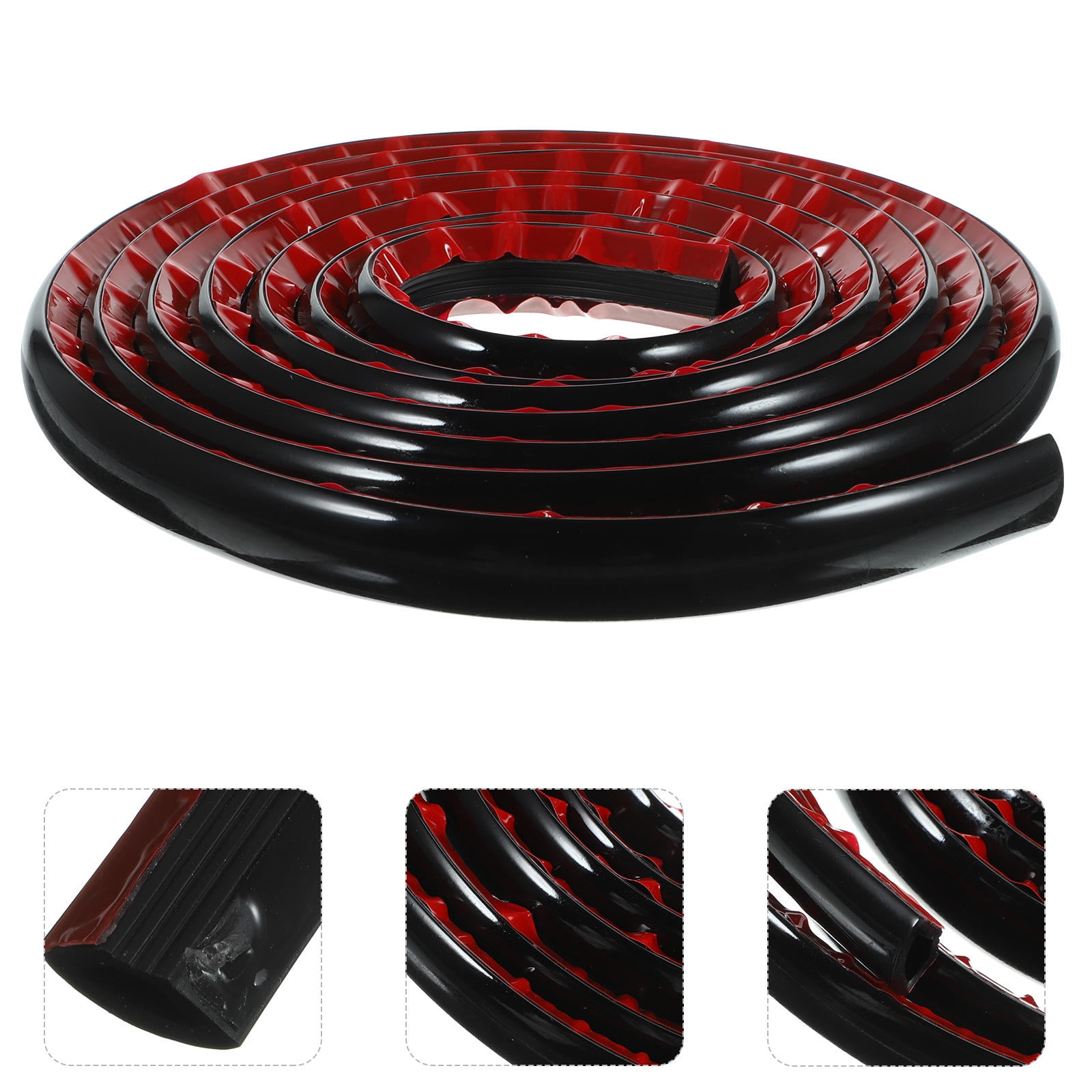 WRITWAA Flexible Black PVC Corner Trim Self-Adhesive Peel and Stick ...