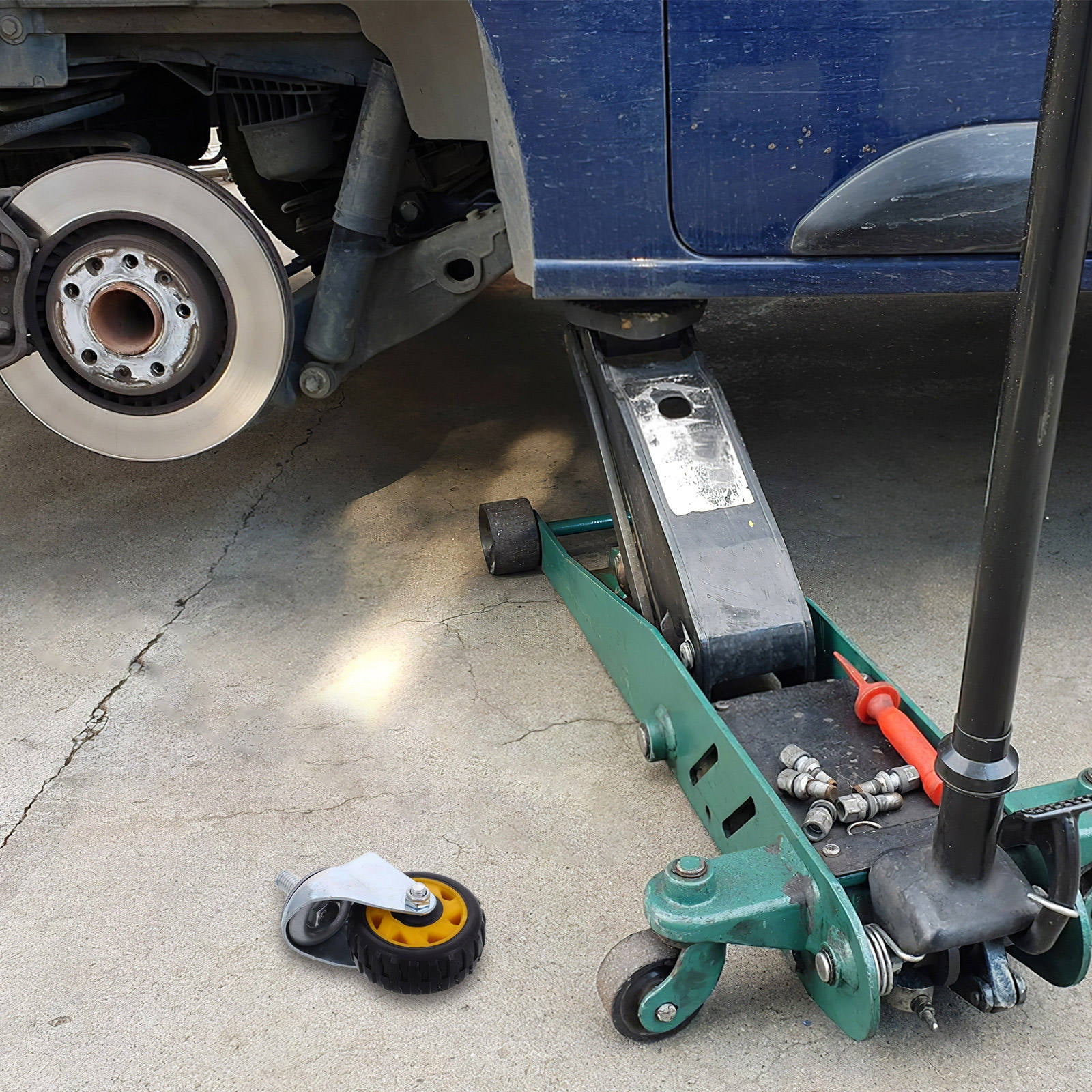 Masteelf Floor Jack Wheel Caster Hydraulic Trolley Wheel Replacement ...