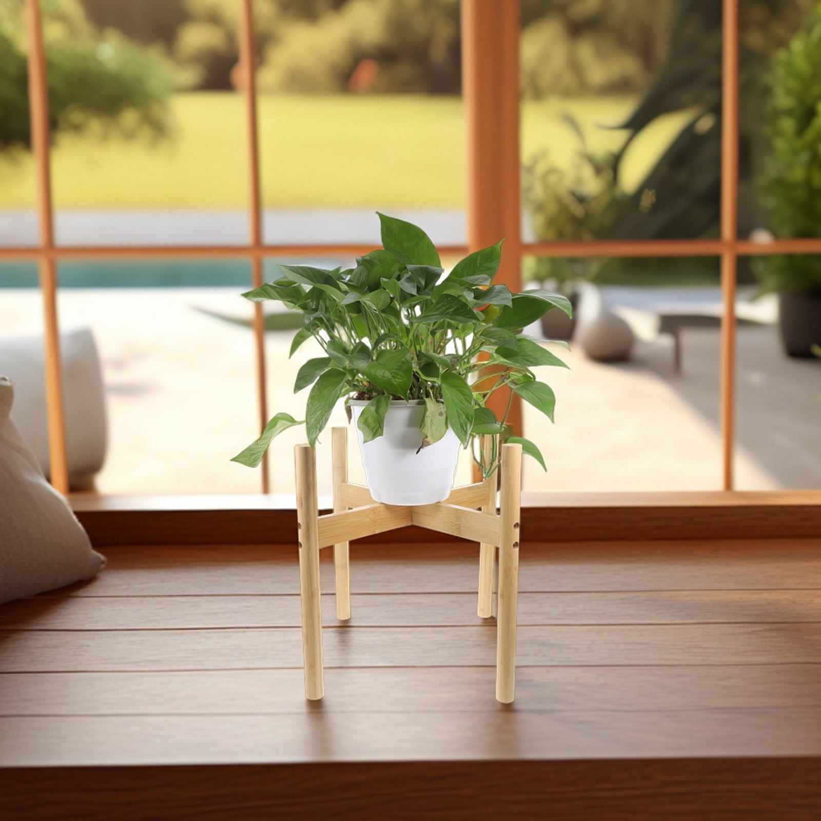 Masteelf Flower Pot Stand Indoor Plants Pot Rack Wood Plant Stand Modern Plant Pot Stand Wooden ...