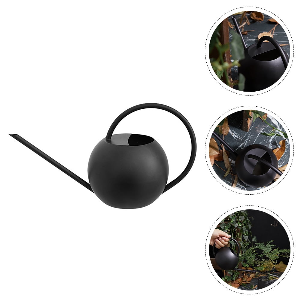 Masteelf Flower Watering Can Metal Extra Large Kettle for Plants Black ...