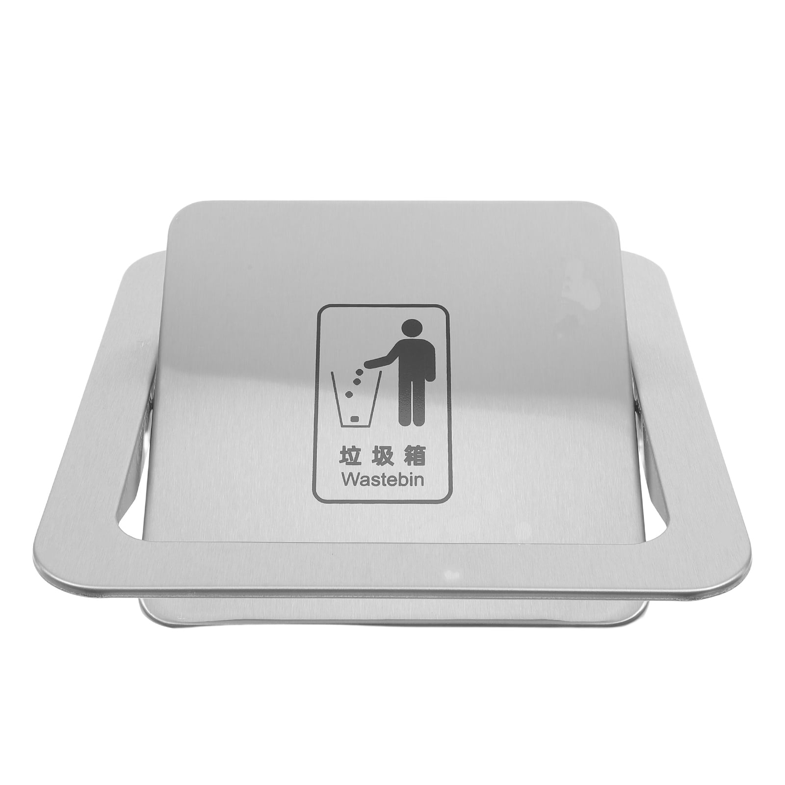 Masteelf Flush Trash Can Covers Stainless Steel Kitchen Garbage Can Lid ...