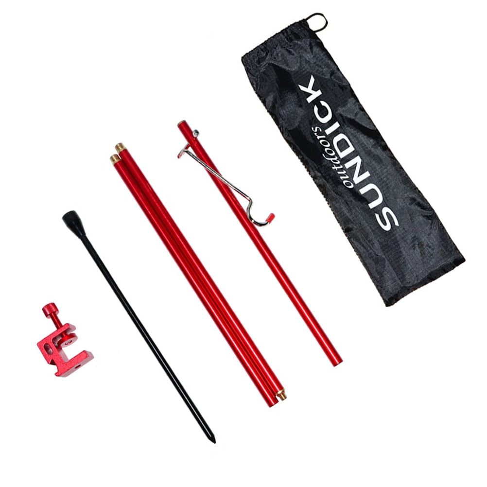 Masteelf Foldable Table Pole Aluminum Lightweight Adjustable Camping ...