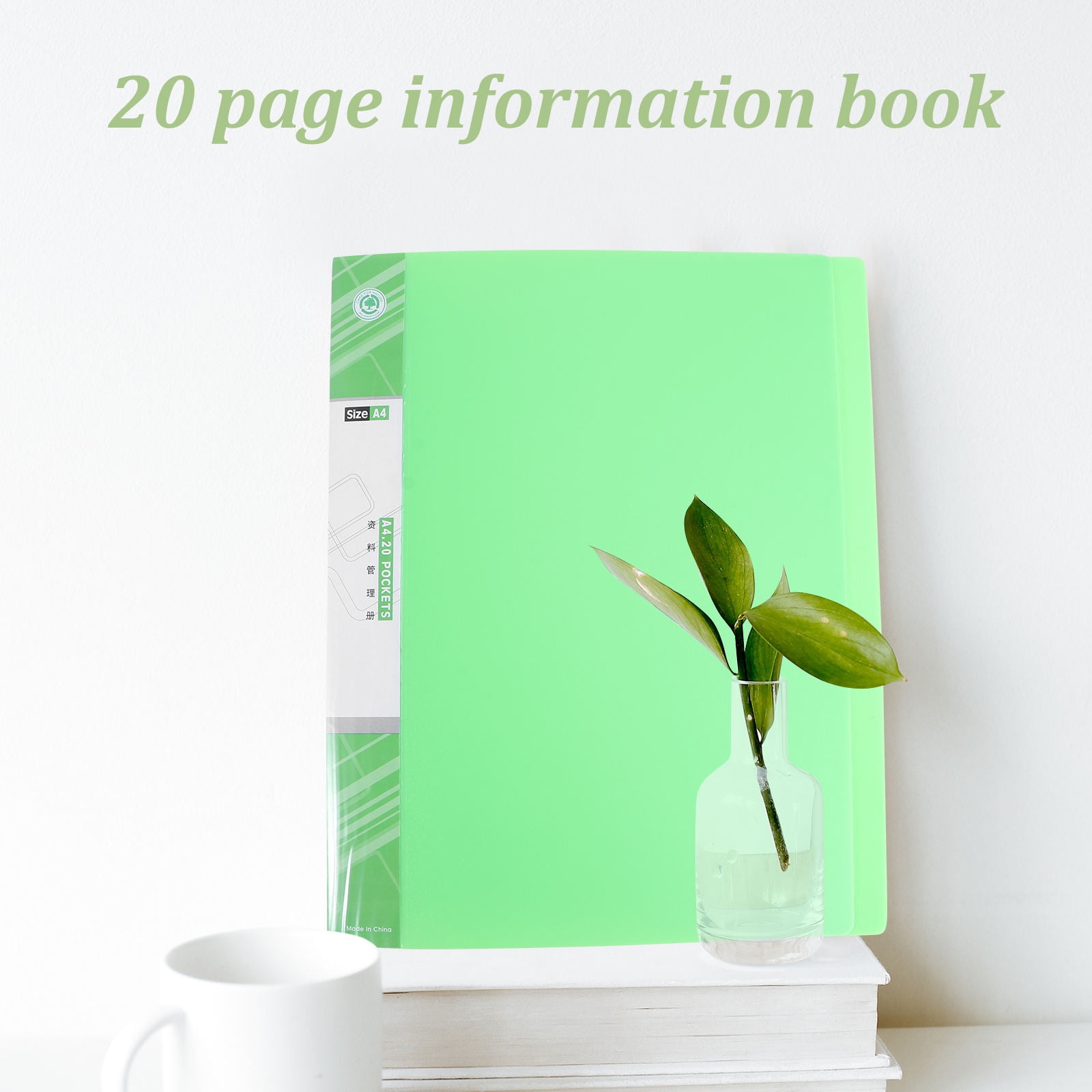 Masteelf Folder Insert A4 Folder 20 Pages Information Booklet Test ...