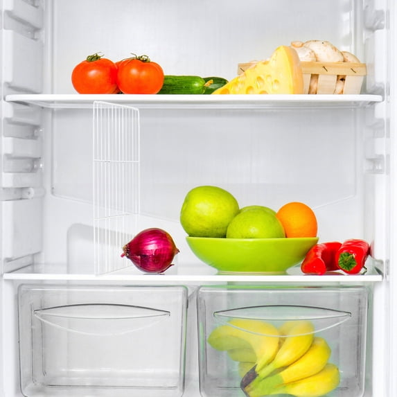 Masteelf Freezer Separator Fridge Shelf Organizer Metal Shelf Separator ...
