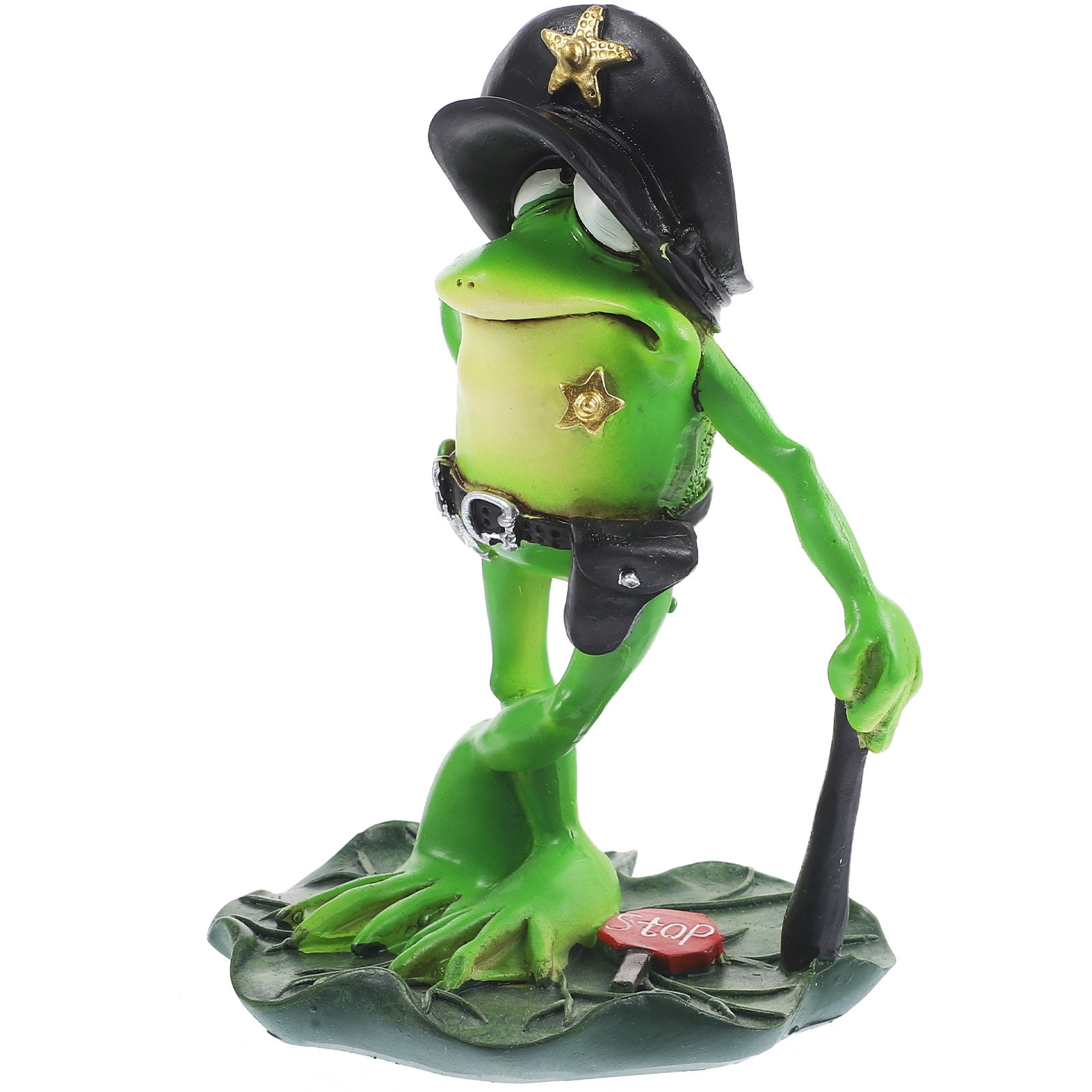 Masteelf Frog-shape Figurine Frog Statue Outdoor Garden Frog Decoration ...