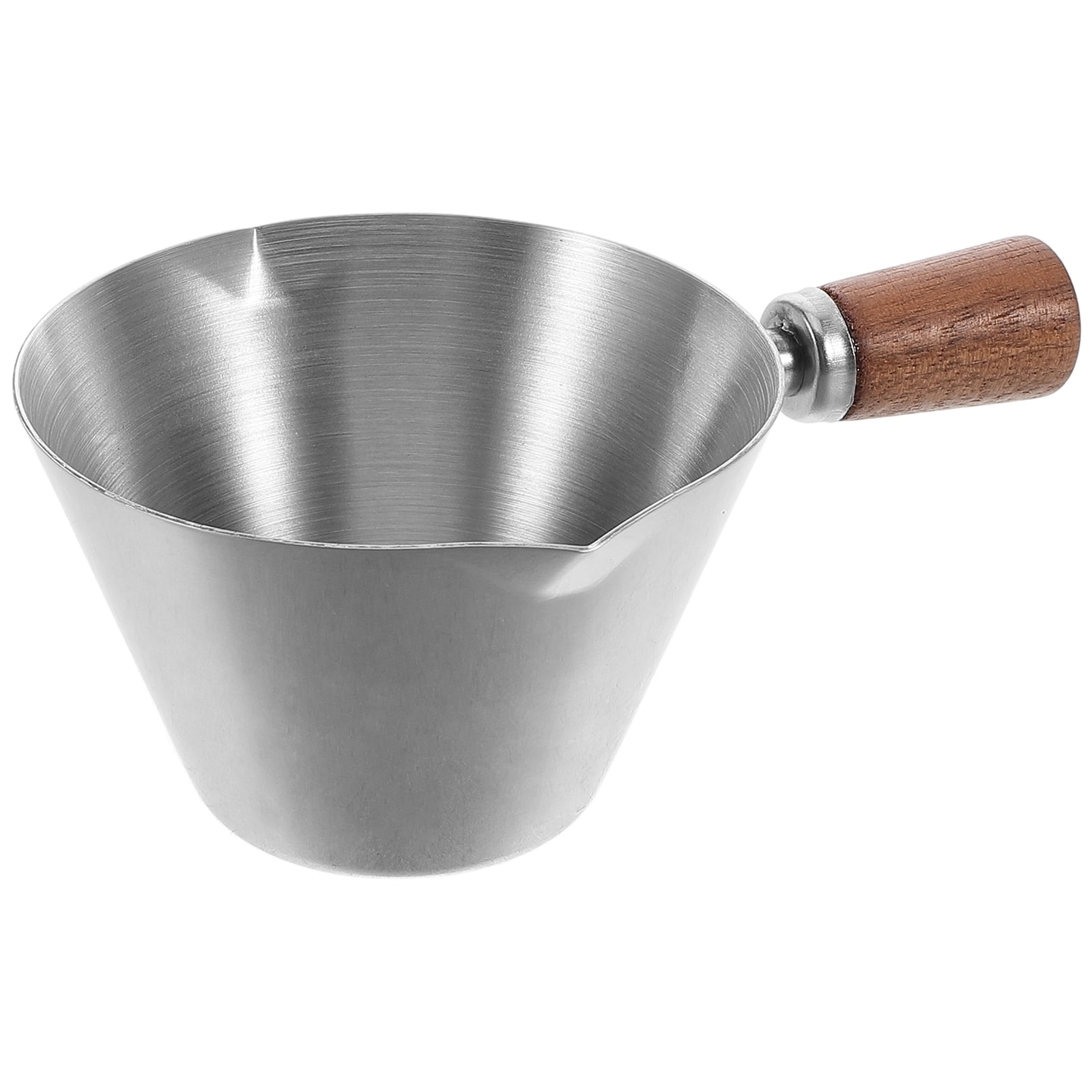 Masteelf Stainless Steel Frothing Pitcher Small Latte Measuring Cup ...