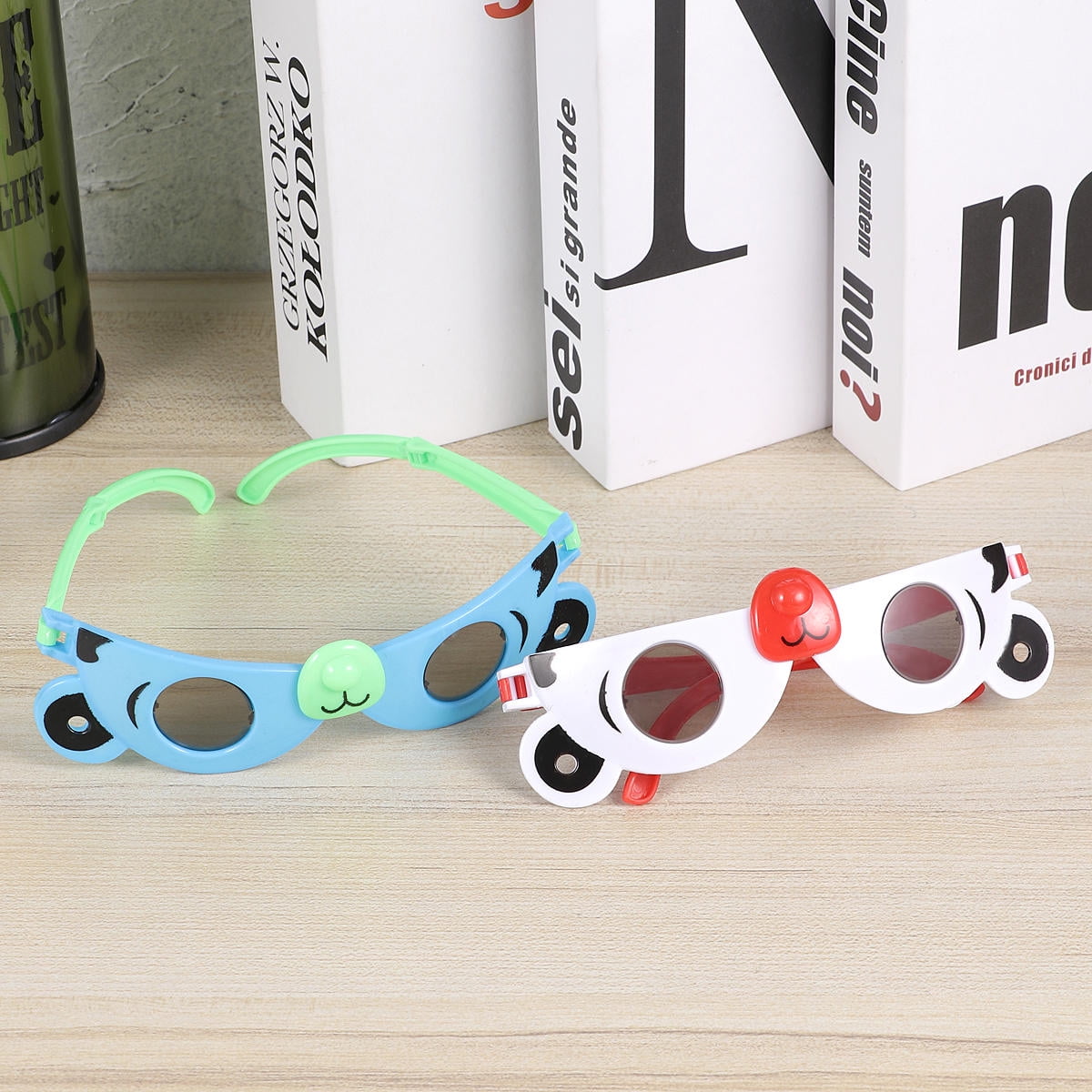 Masteelf Funny Foldable Plastic Glasses with Panda Design for Party ...