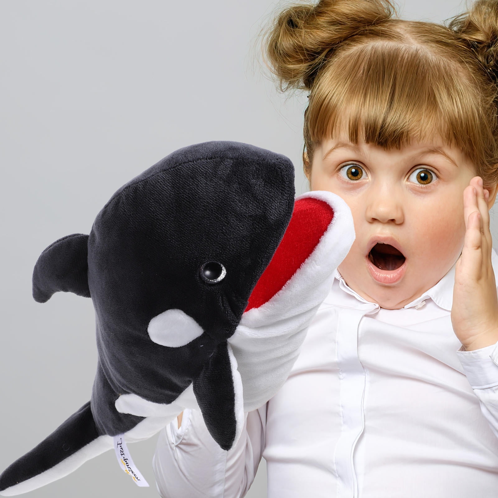 Masteelf Funny Hand Puppet Plush Whale Hand Puppet Whale Ocean Animal ...