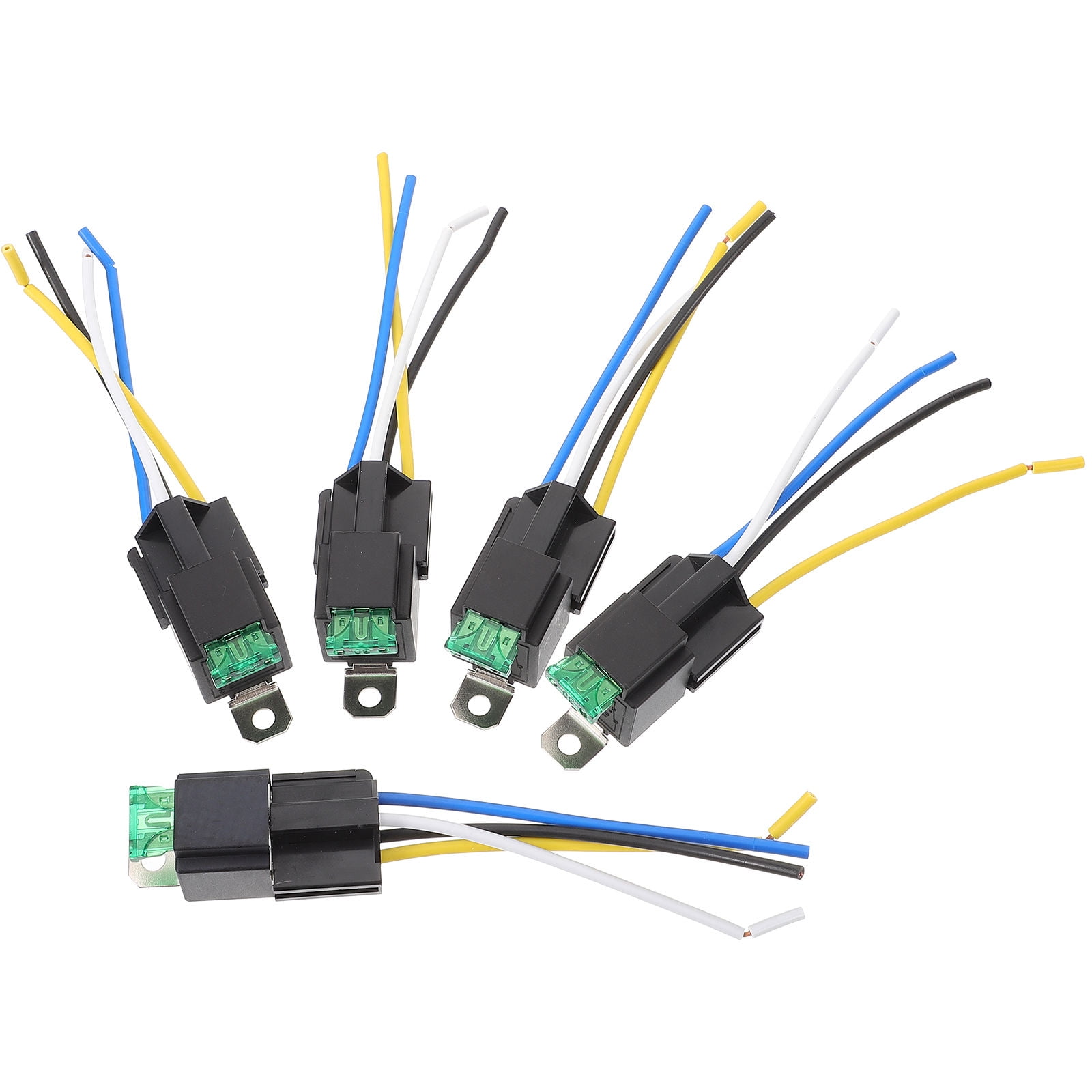 Masteelf Fuse Relay Kit Wire Harness Wiring Relays for Cars Socket ...