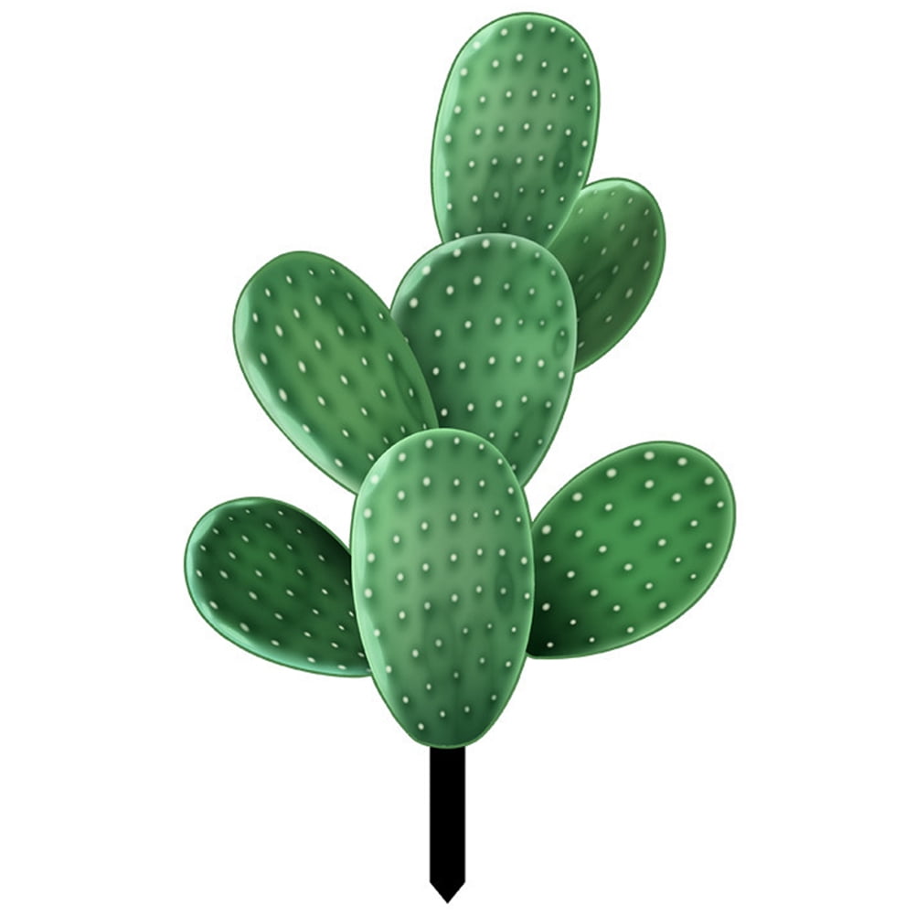Masteelf Garden Cactus Stake Outdoor Courtyard Cactus Stake Acrylic ...
