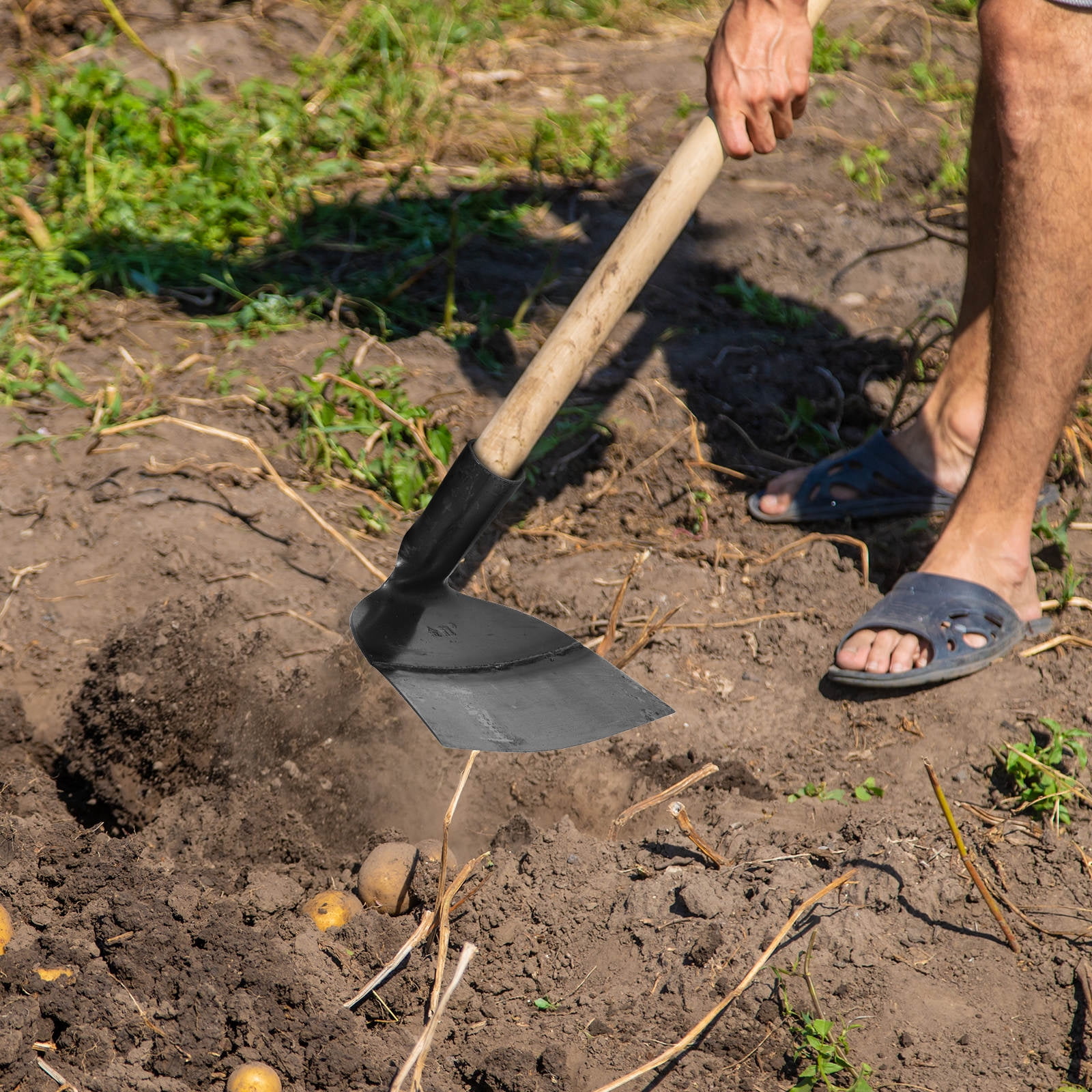 Masteelf Garden Gadget Garden Tool Gardening Digging Hoe Head Compact ...