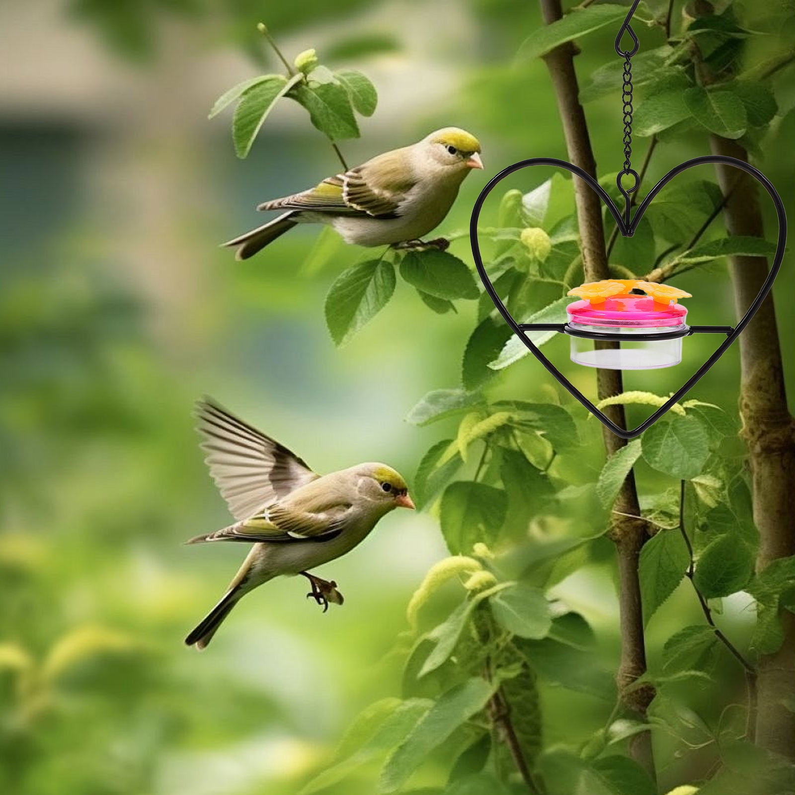 Masteelf Garden Hummingbird Feeder Bird Feeding Tool Hanging Type ...