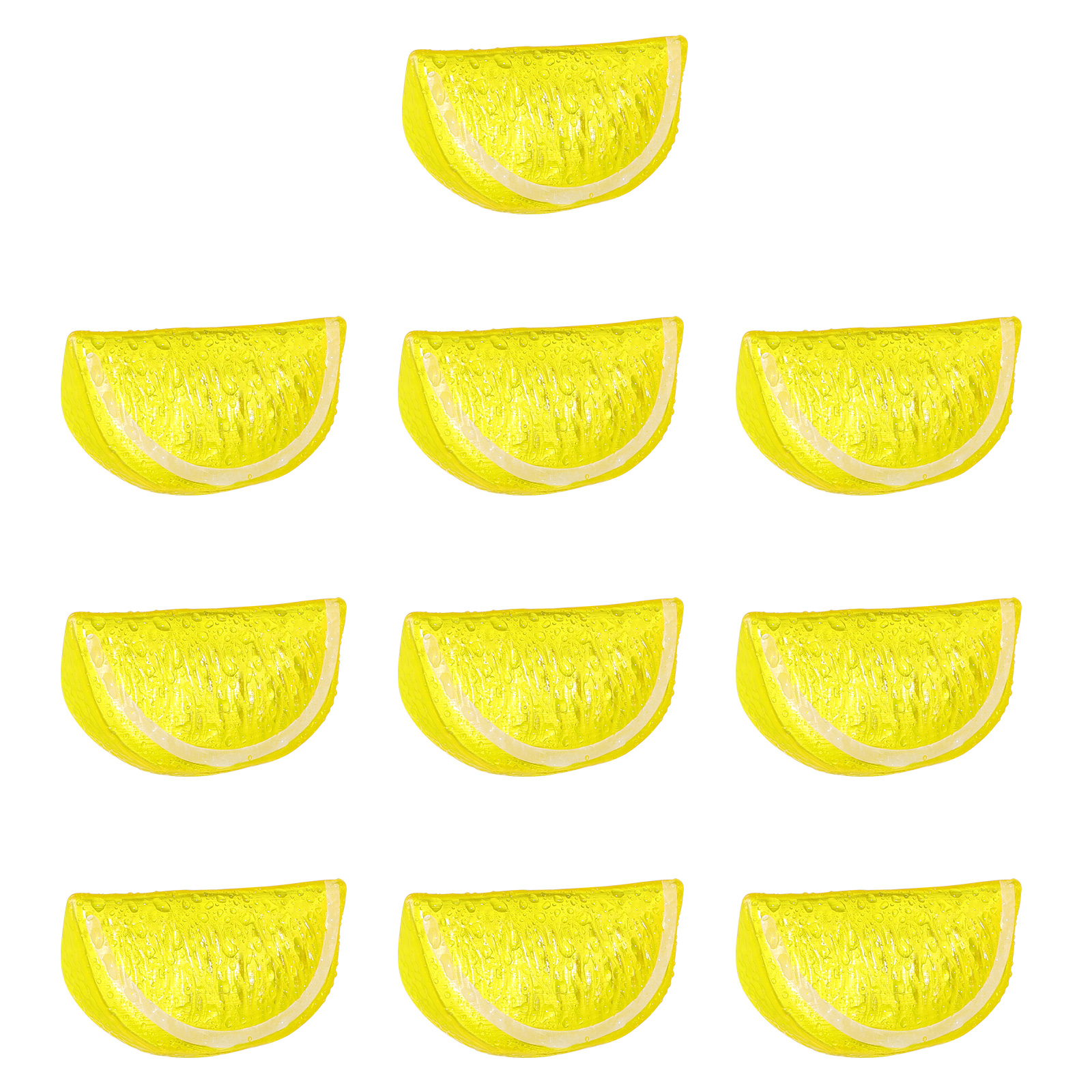 Masteelf Garneck 10pcs Fake Lemon Blocks Artificial Lemon Slice ...