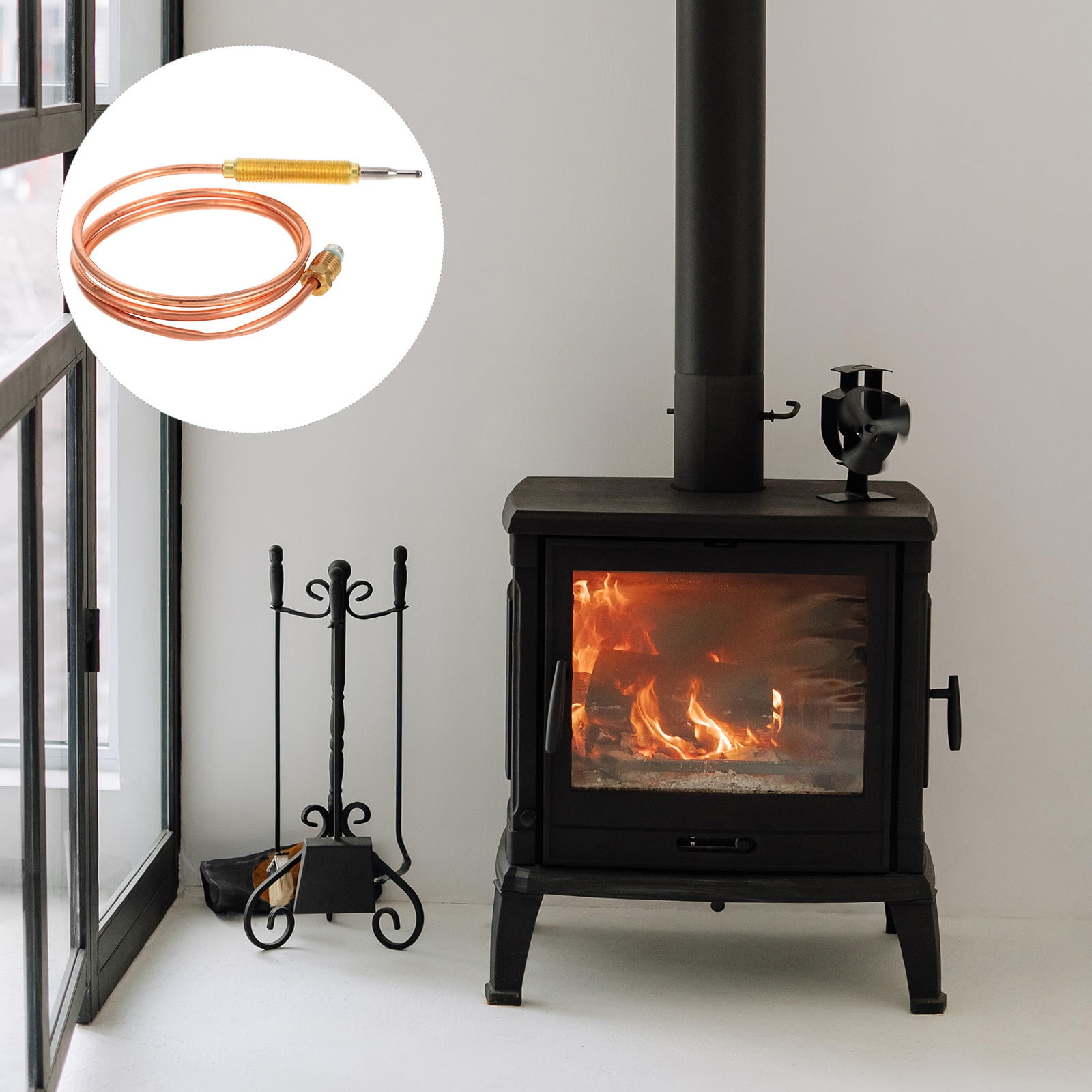 Masteelf Gas Fireplace Thermocouple Sensor with Copper Construction for ...