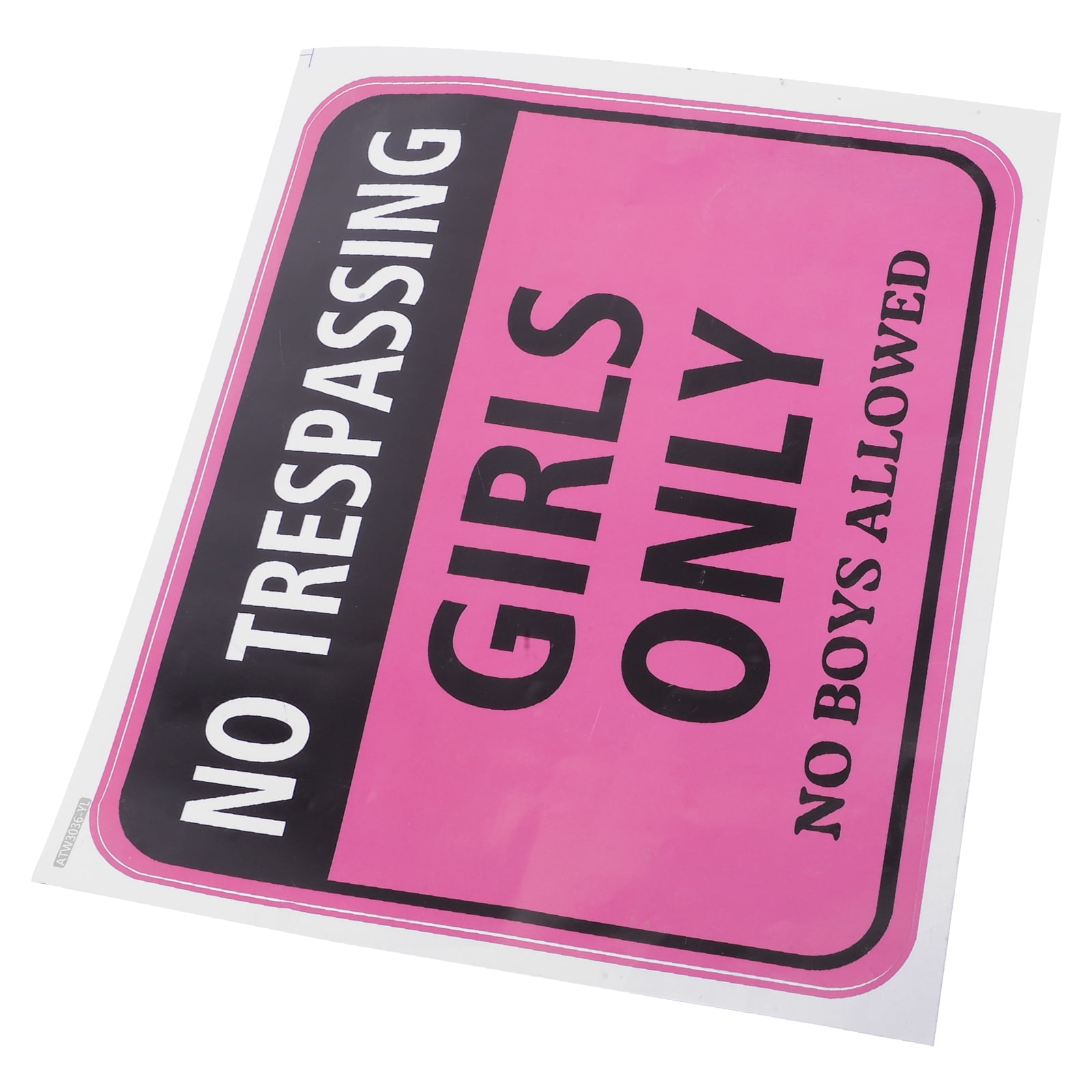 Masteelf Girls Signs for Bedroom DECOR Warning Wall Sticker Child Baby ...