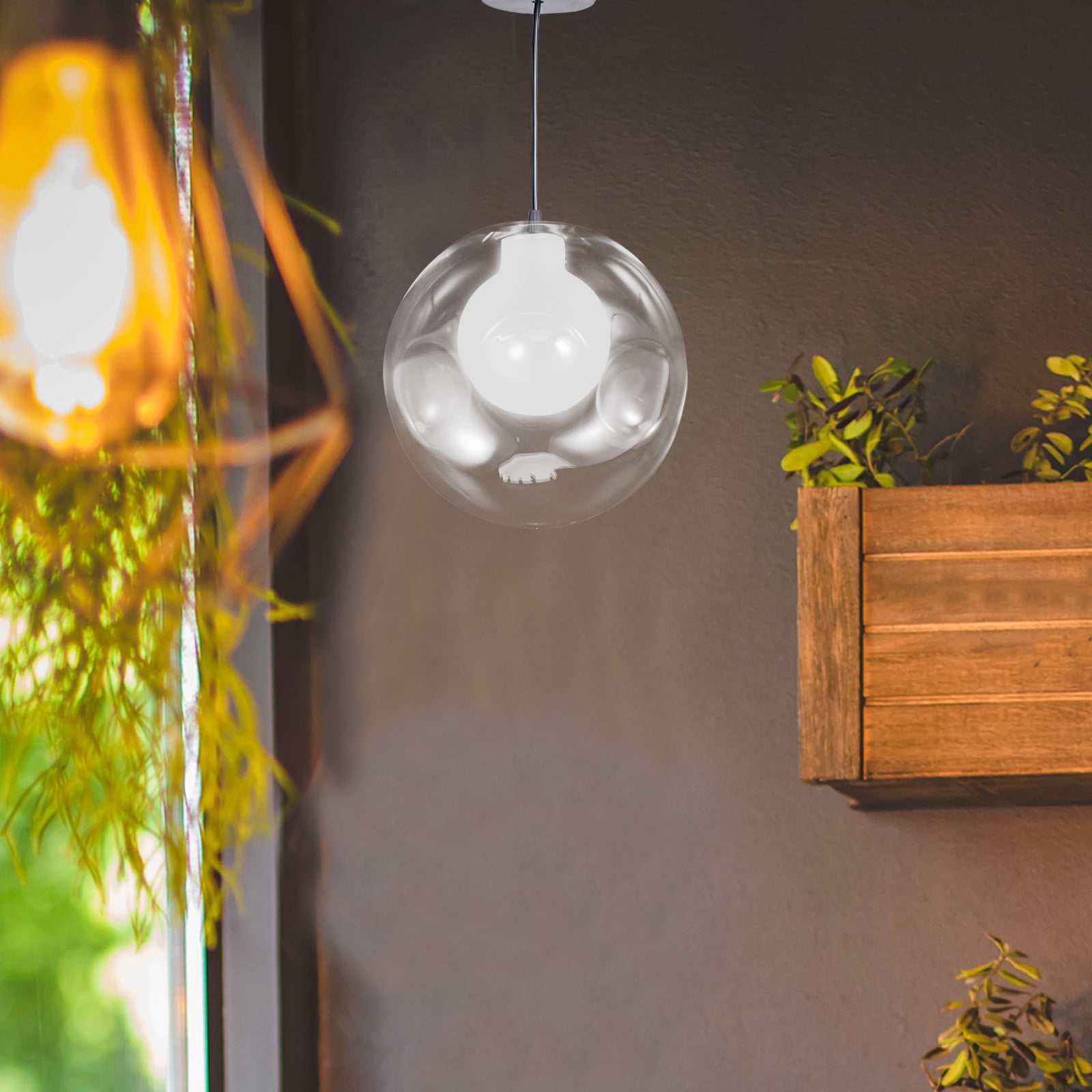 Masteelf Glass Ball Lamp Shade Light Shades for Ceiling Lights ...