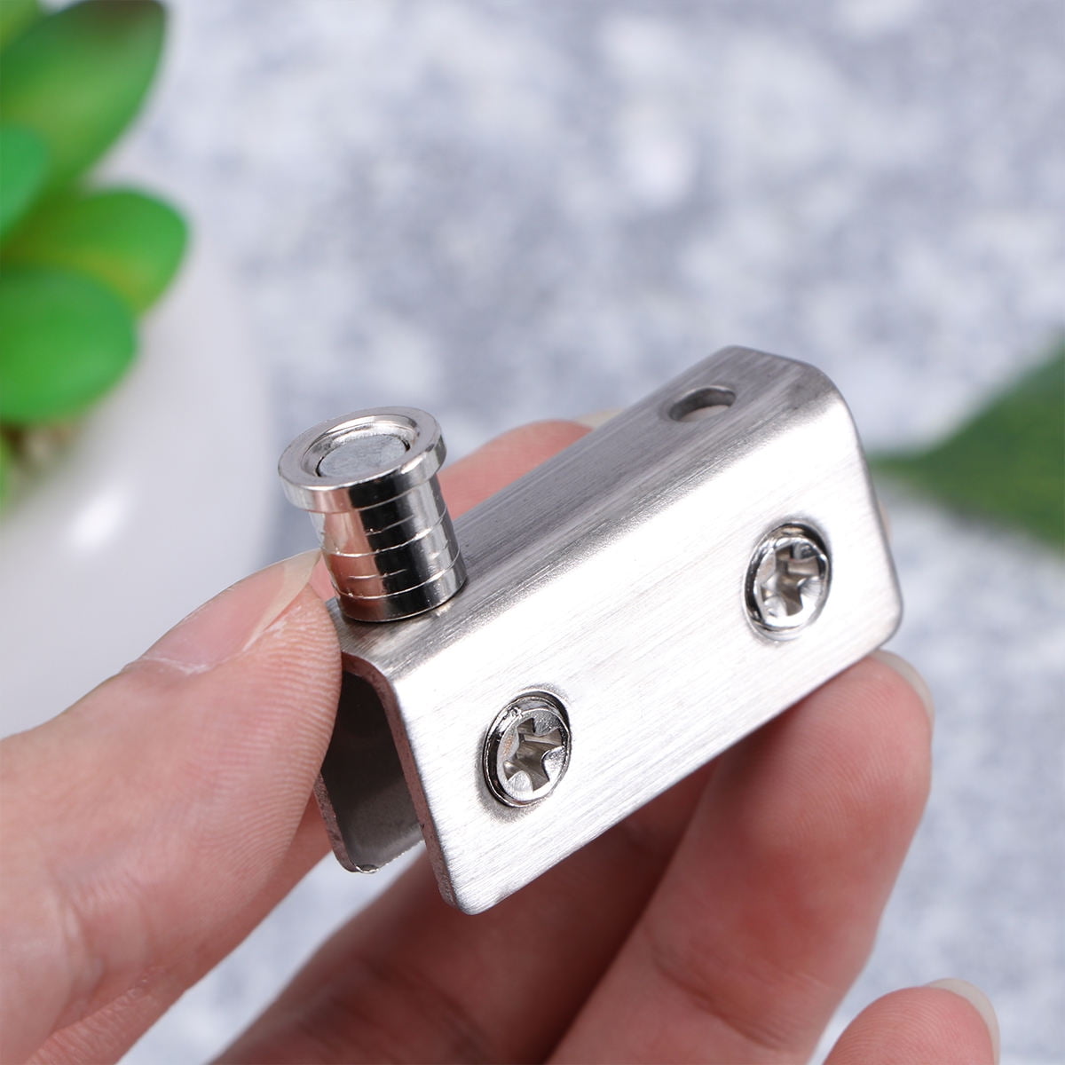 Masteelf Glass Fixation Clamp Stainless Steel Square Glass Clamp for ...