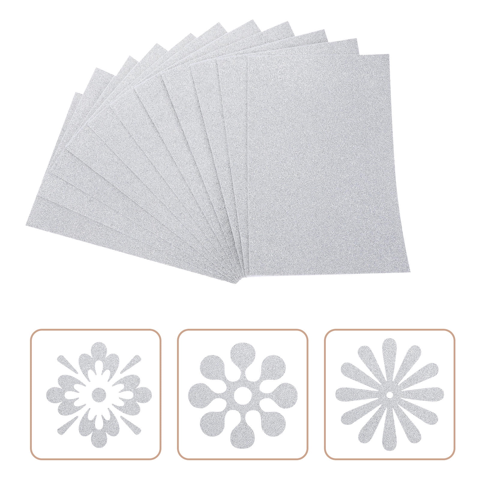 Masteelf Glitter Sponge Paper for Kids Use Silver Color Perfect for DIY ...