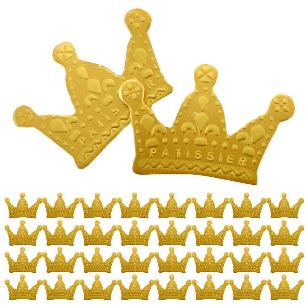 Masteelf Golden Cardboard Crown Toppers for Cake Decoration Perfect for ...