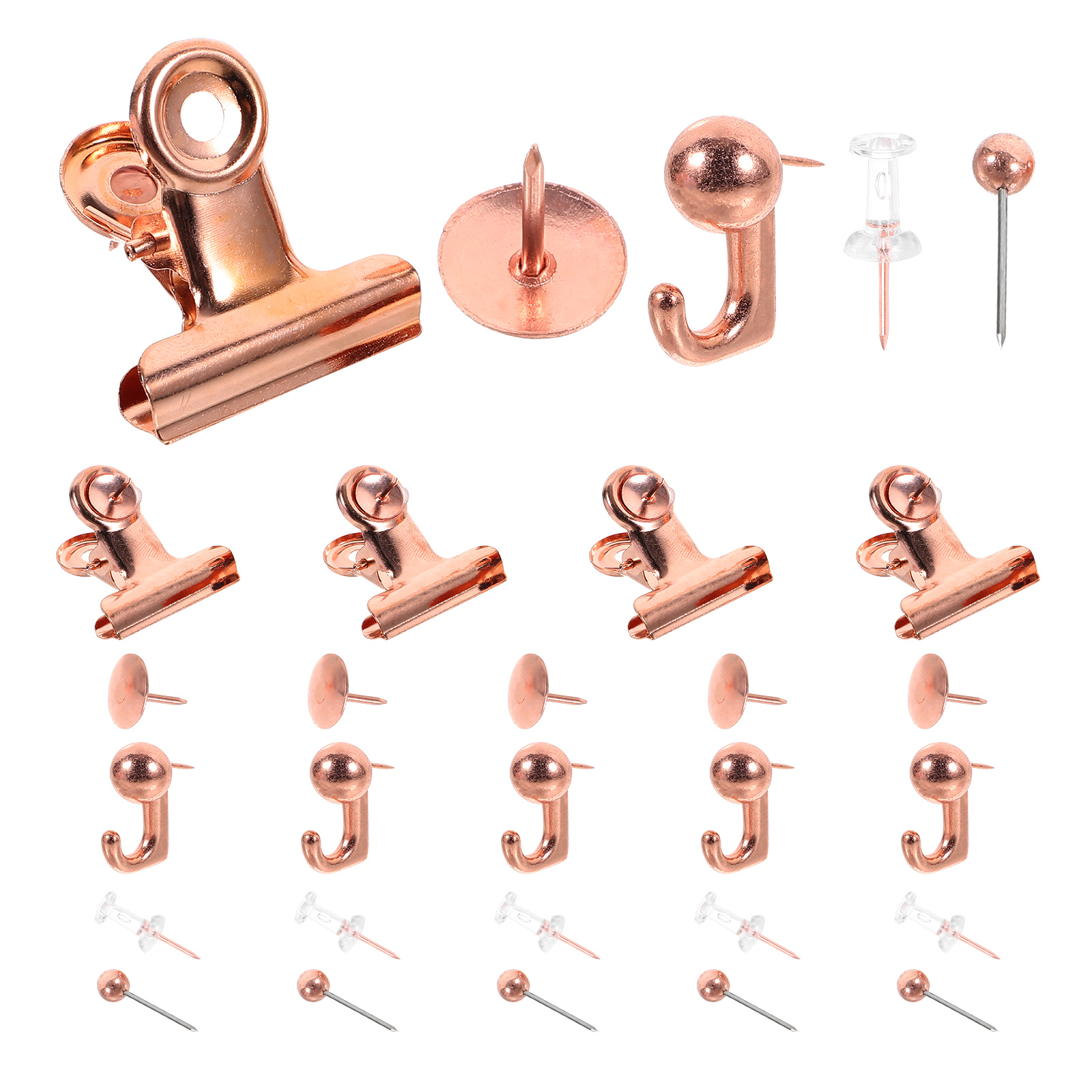 Masteelf Golden Metal Push Pins Set for Fixing Maps and Bulletin Boards ...