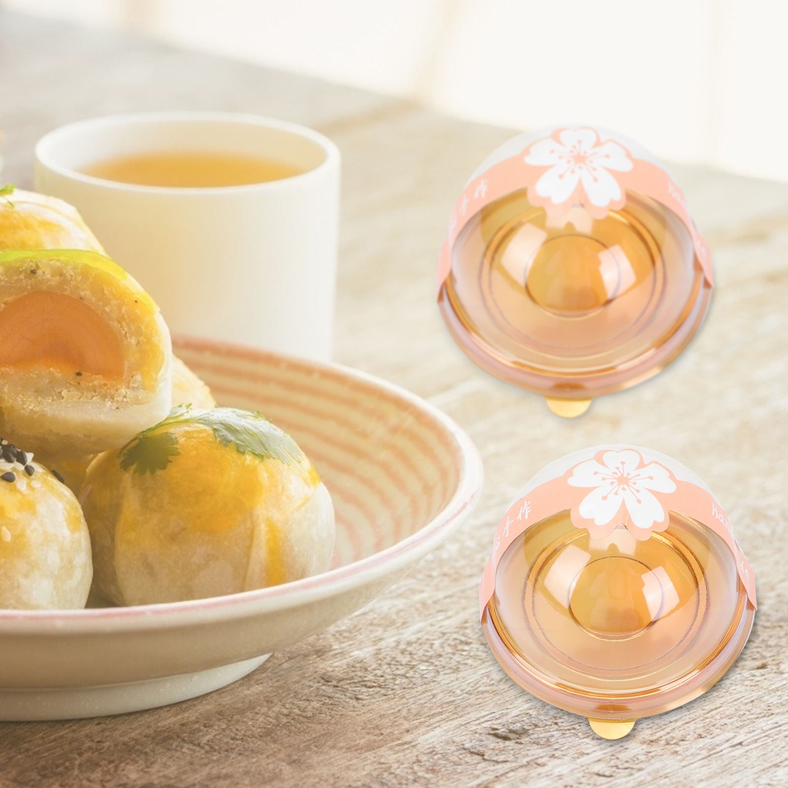 Masteelf Golden Mini Cake Dome Box with Transparent Lid for Home ...