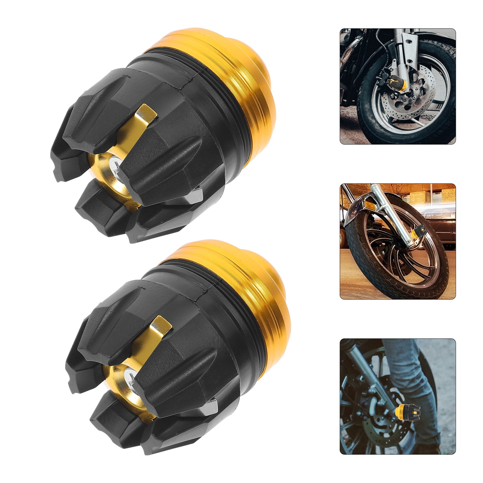 Masteelf Golden Motorcycle Frame Sliders for Front Fork Crafted from ...