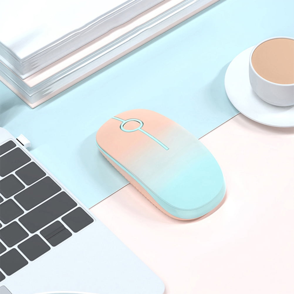 Masteelf Gradient Wireless Mouse Mute Mouse Universal Laptop Computer ...