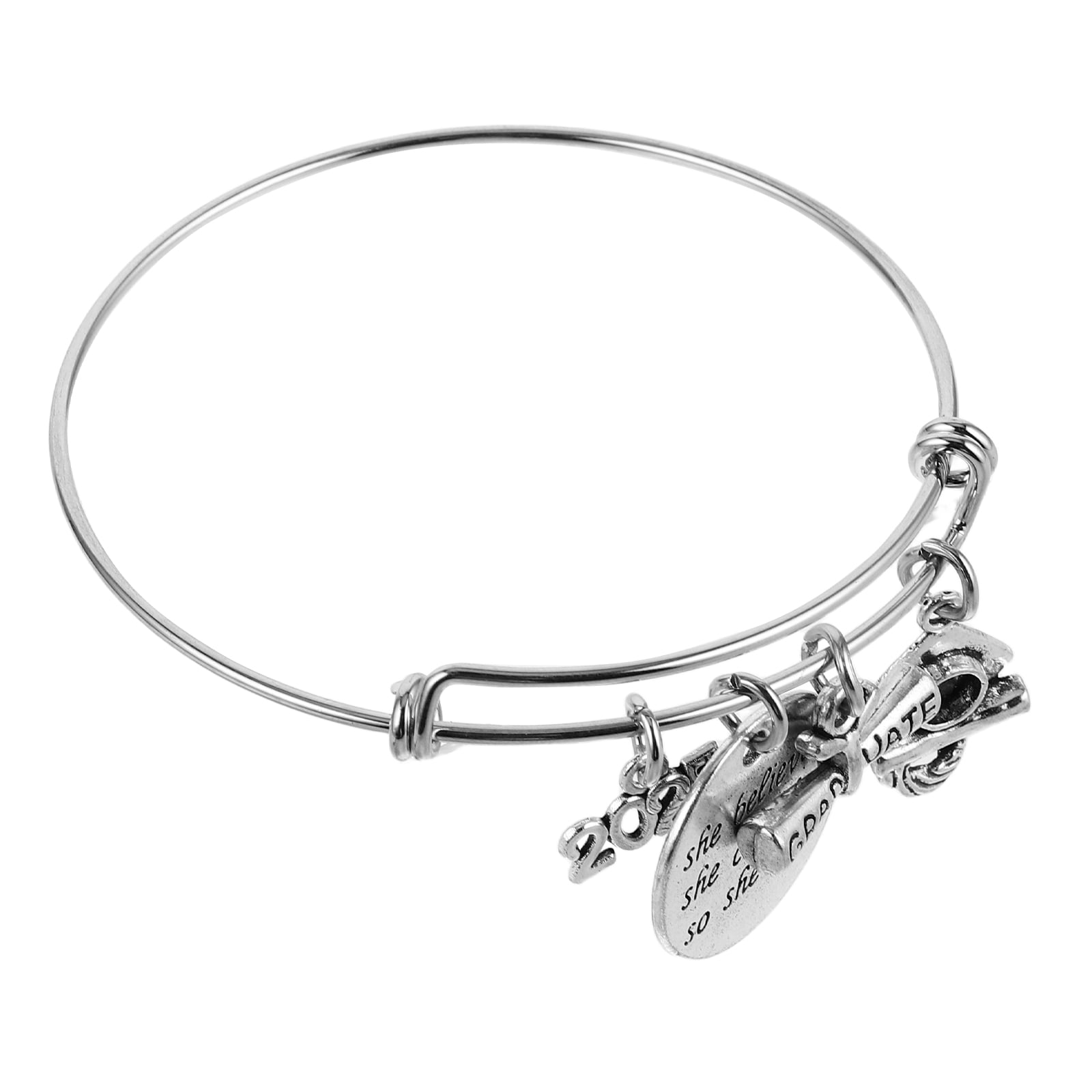 Masteelf Adjustable 2025 Graduate Bracelet Metal Bangle for Graduates ...