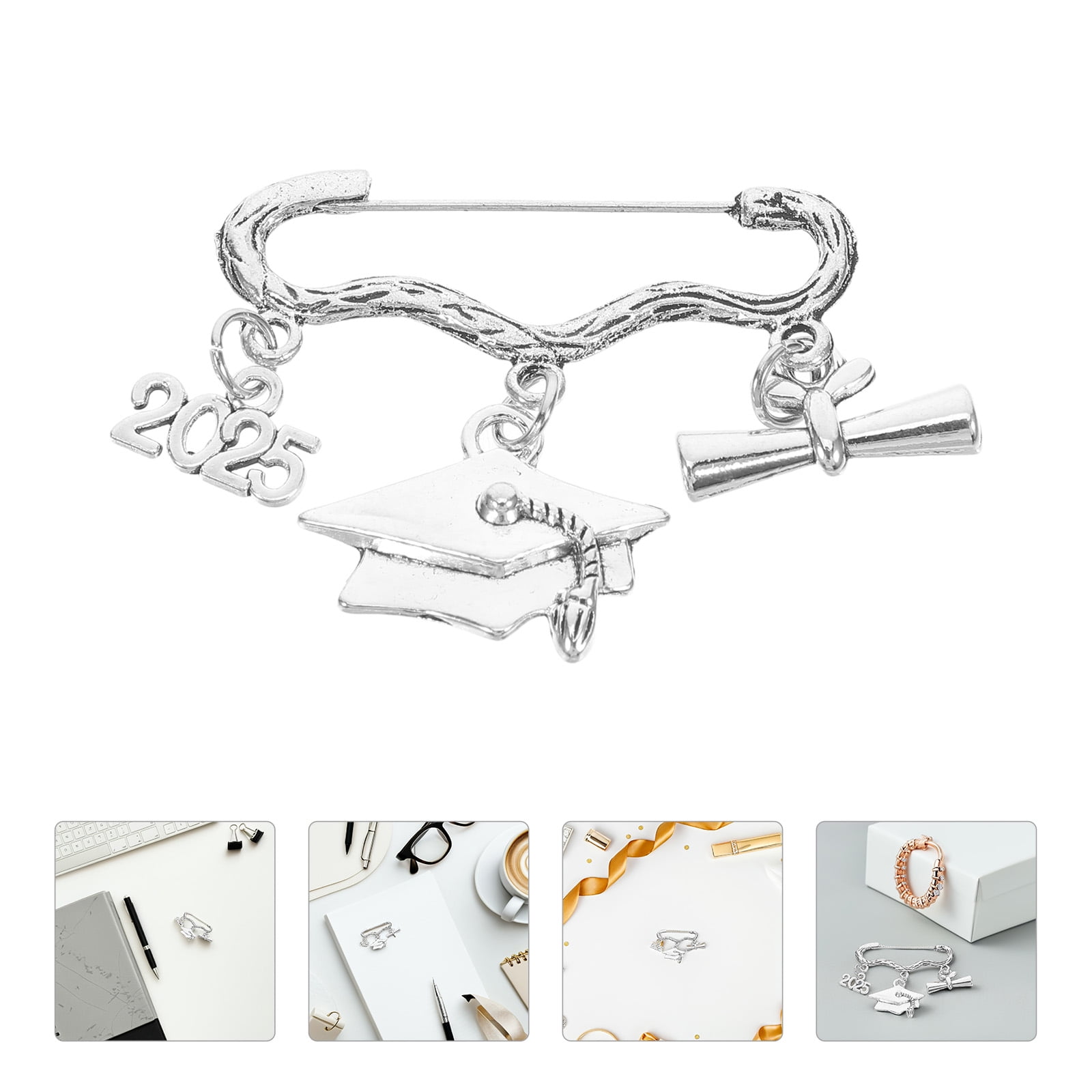 Masteelf Graduation Cap And Memorial Photo Charm High School And ...