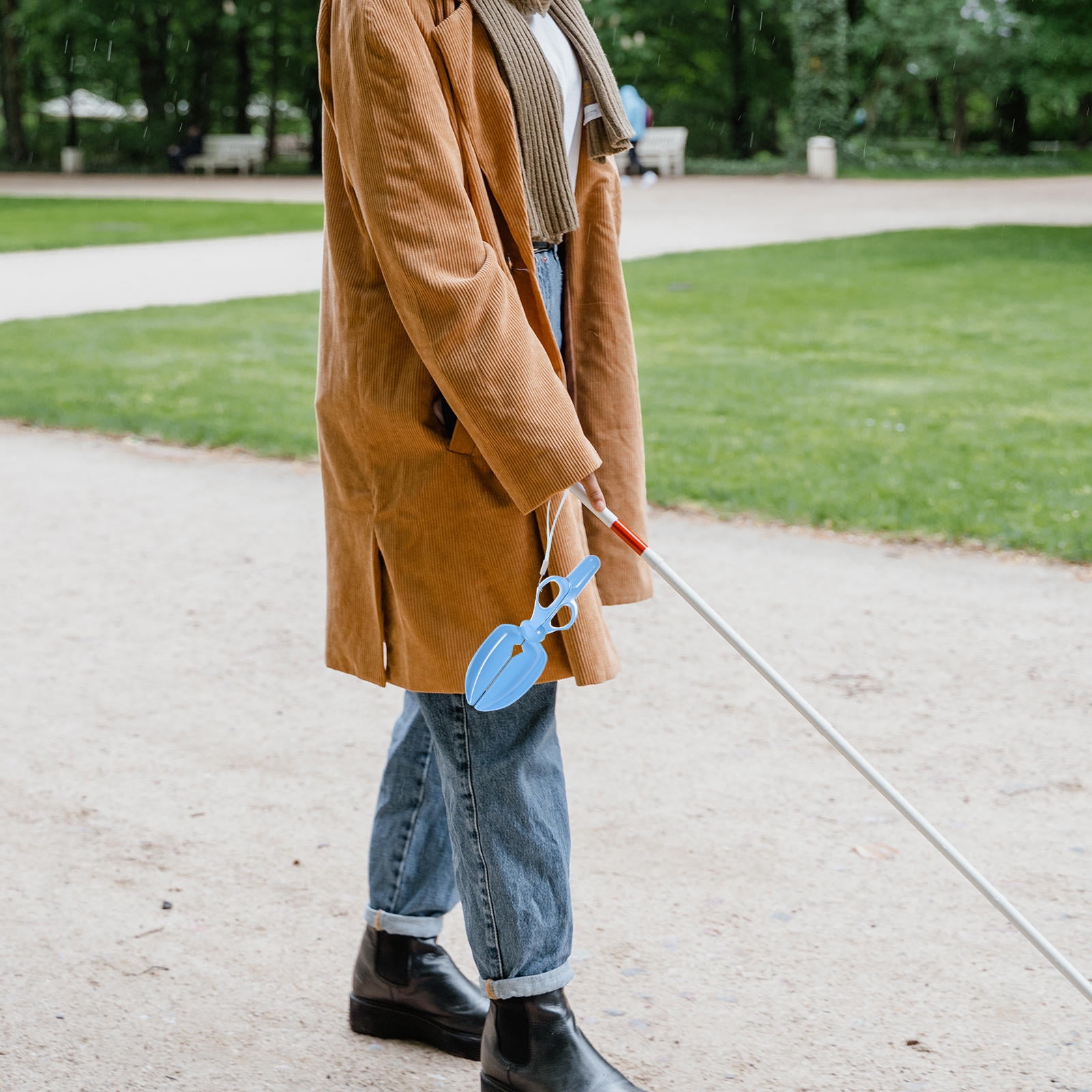 Masteelf Green Pet Poop Shovel with Scissor Design and Tissue Holder 15 ...