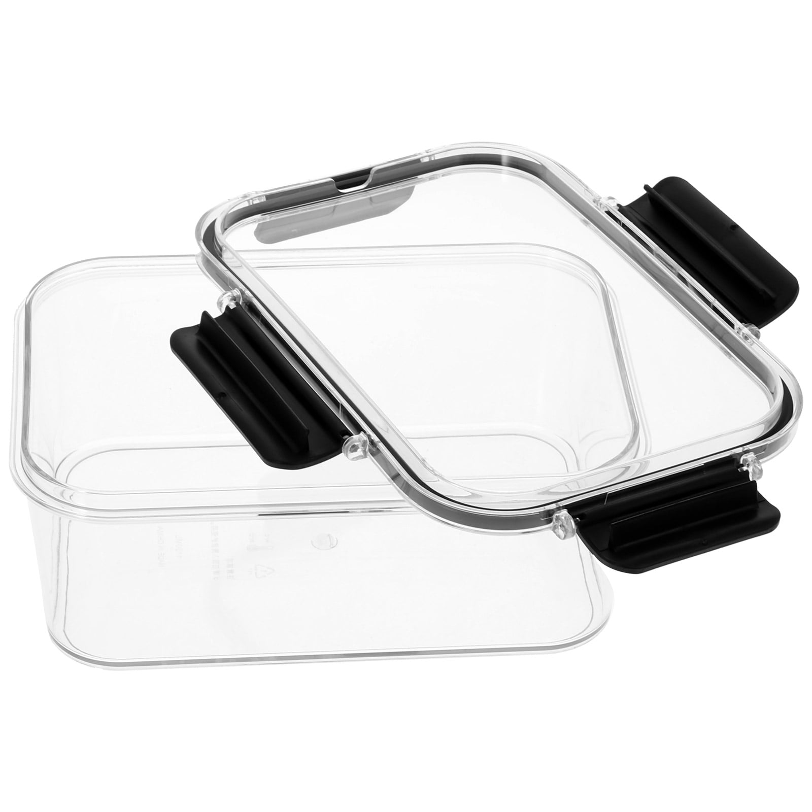 Masteelf Grey Plastic Containers with Lids for Organizing Food Safe ...