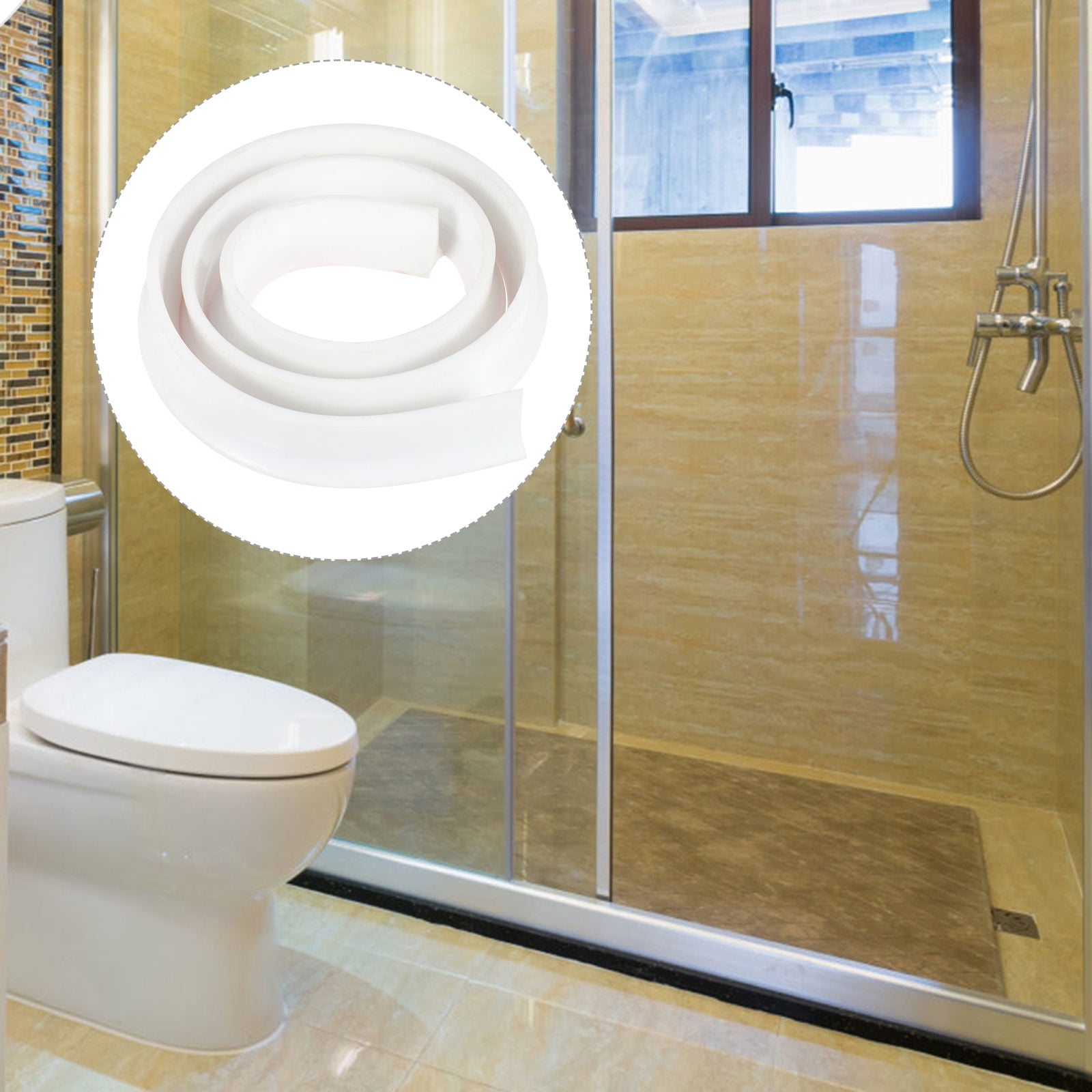 Masteelf Guard Silicone Water Retaining Strip Shower Water Barrier ...