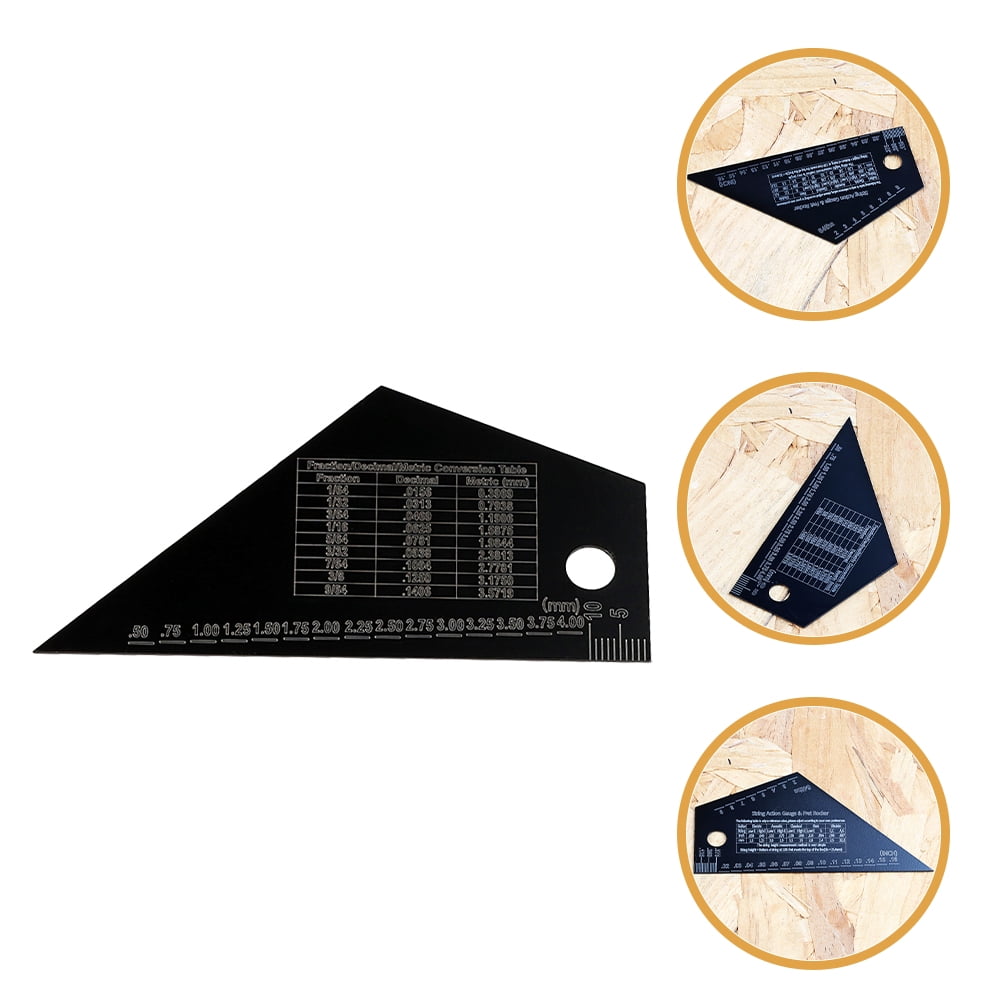 Masteelf Guitar String Action Gauge Fret Rocker Fret Leveling Guide ...