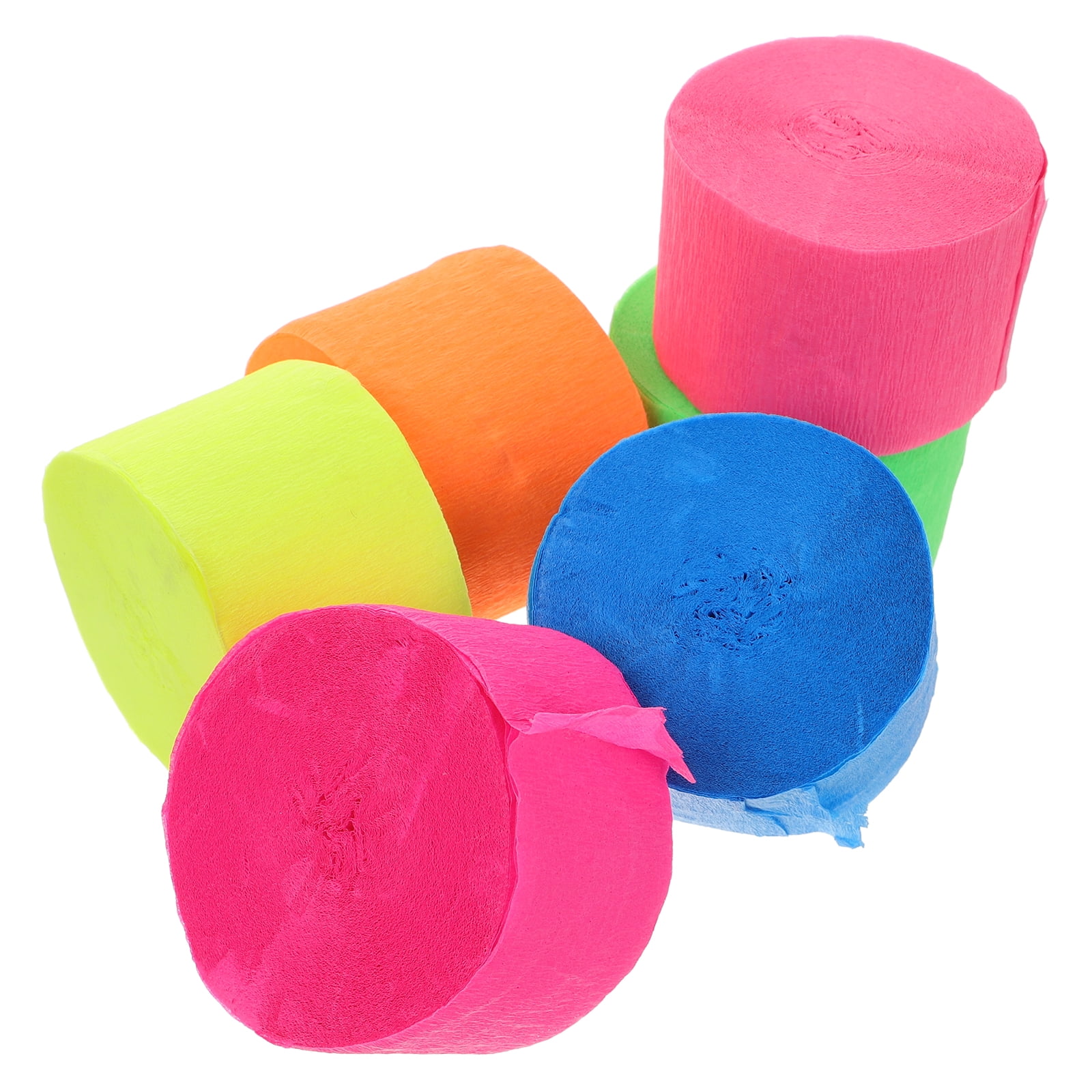 Neon Party Crepe Paper Streamers - Walmart.com