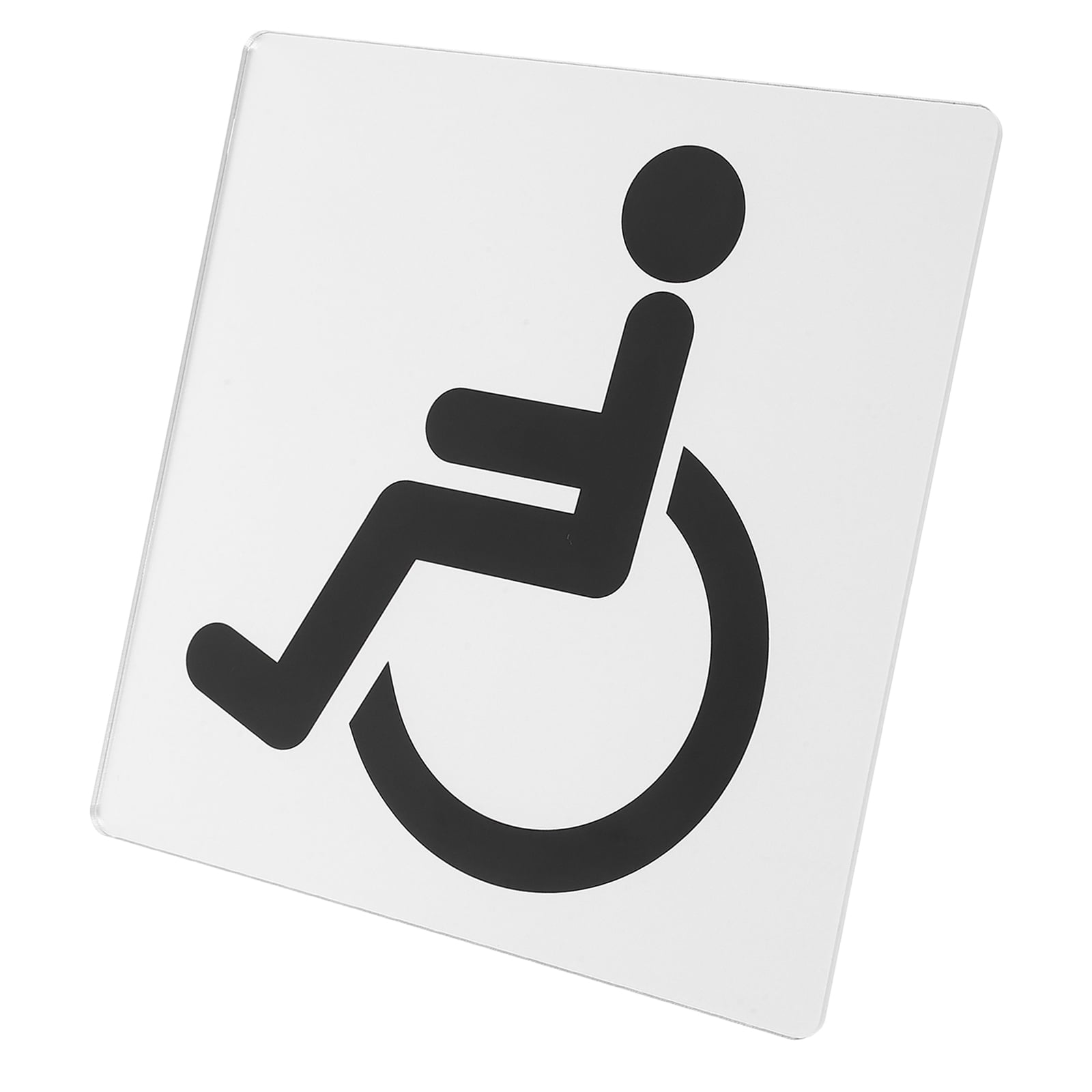 Masteelf Handicap Restroom Sign Disabled Washroom Label Self-Adhesive ...