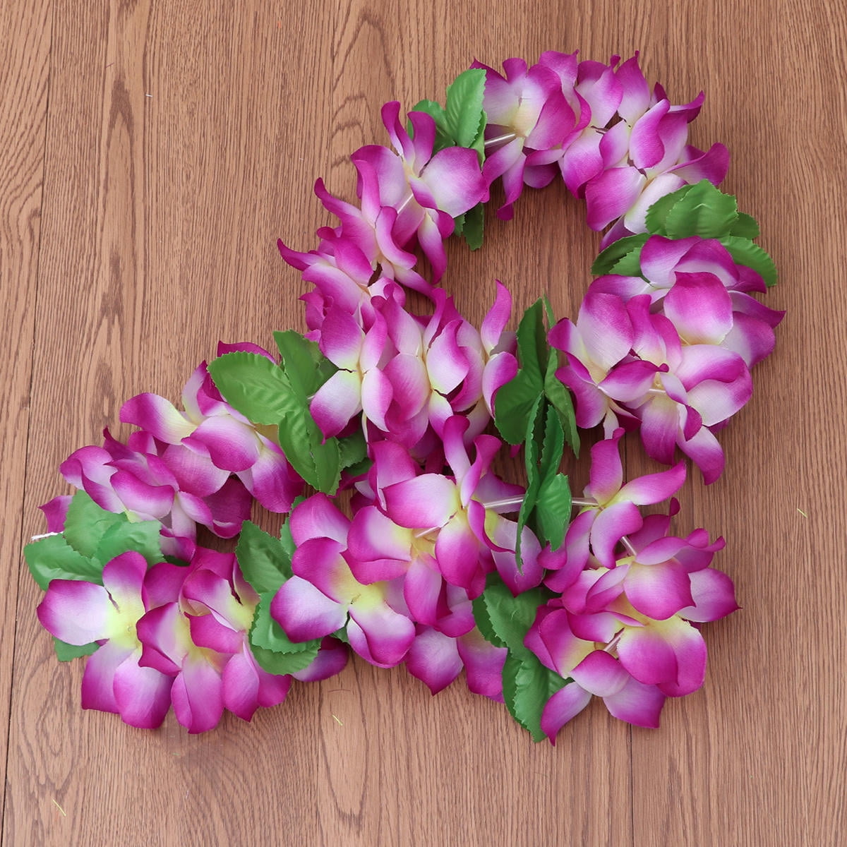 Masteelf Hawaiian Leis Hula Dance Garland Artificial Flowers Neck Loop for Hawaii Tropical Theme ...