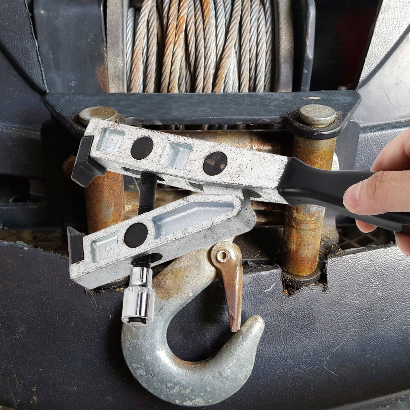 Masteelf Heavy-Duty 9-Hole Jaw Puller For Axle Cage Nut And Bearing ...