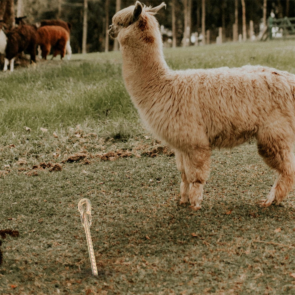 Masteelf Heavy Duty Ground Anchor Stake Wrought Iron Stake Versatile ...