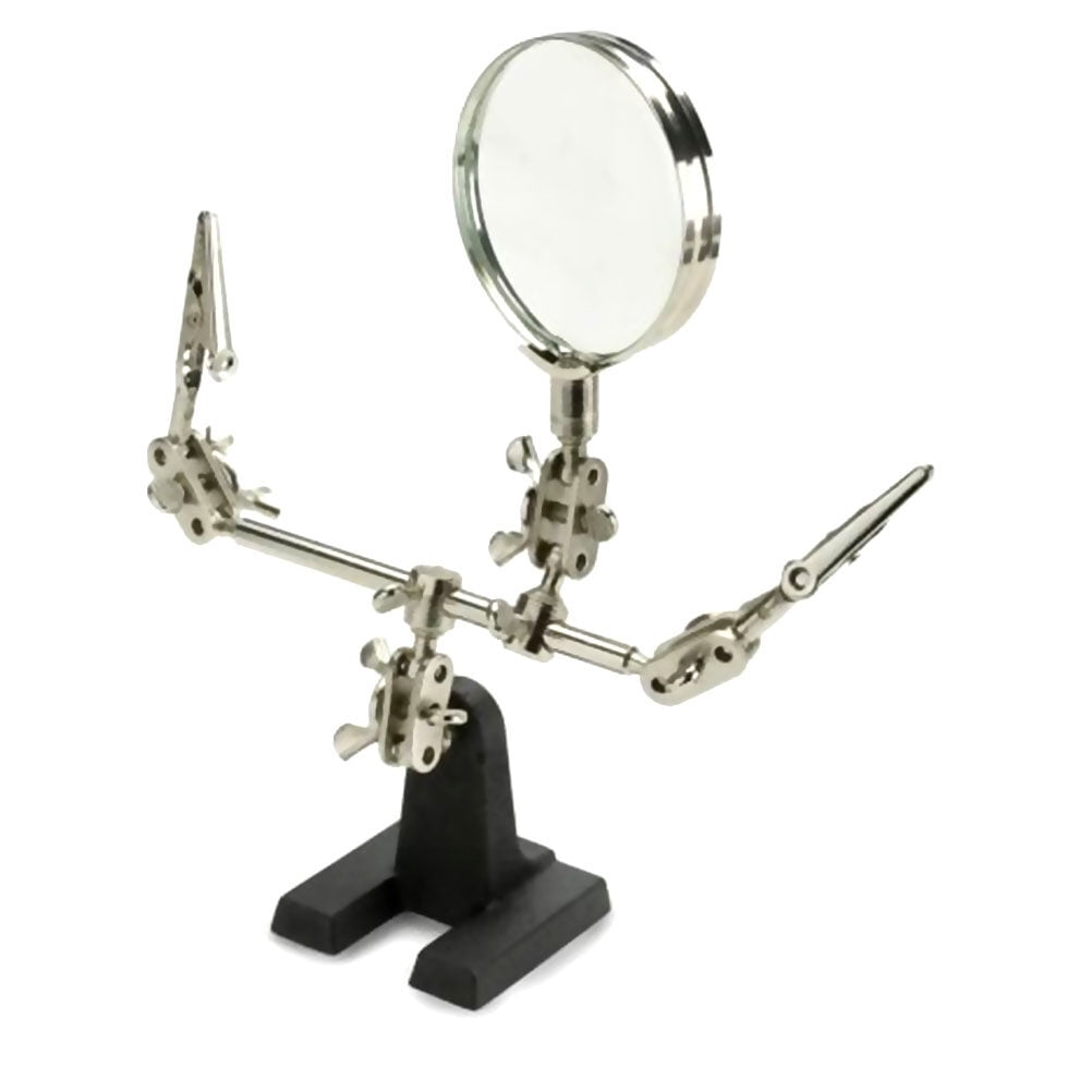 Masteelf Heavy Duty Helping Hand Magnifier with Magnifying Glass 60mm ...