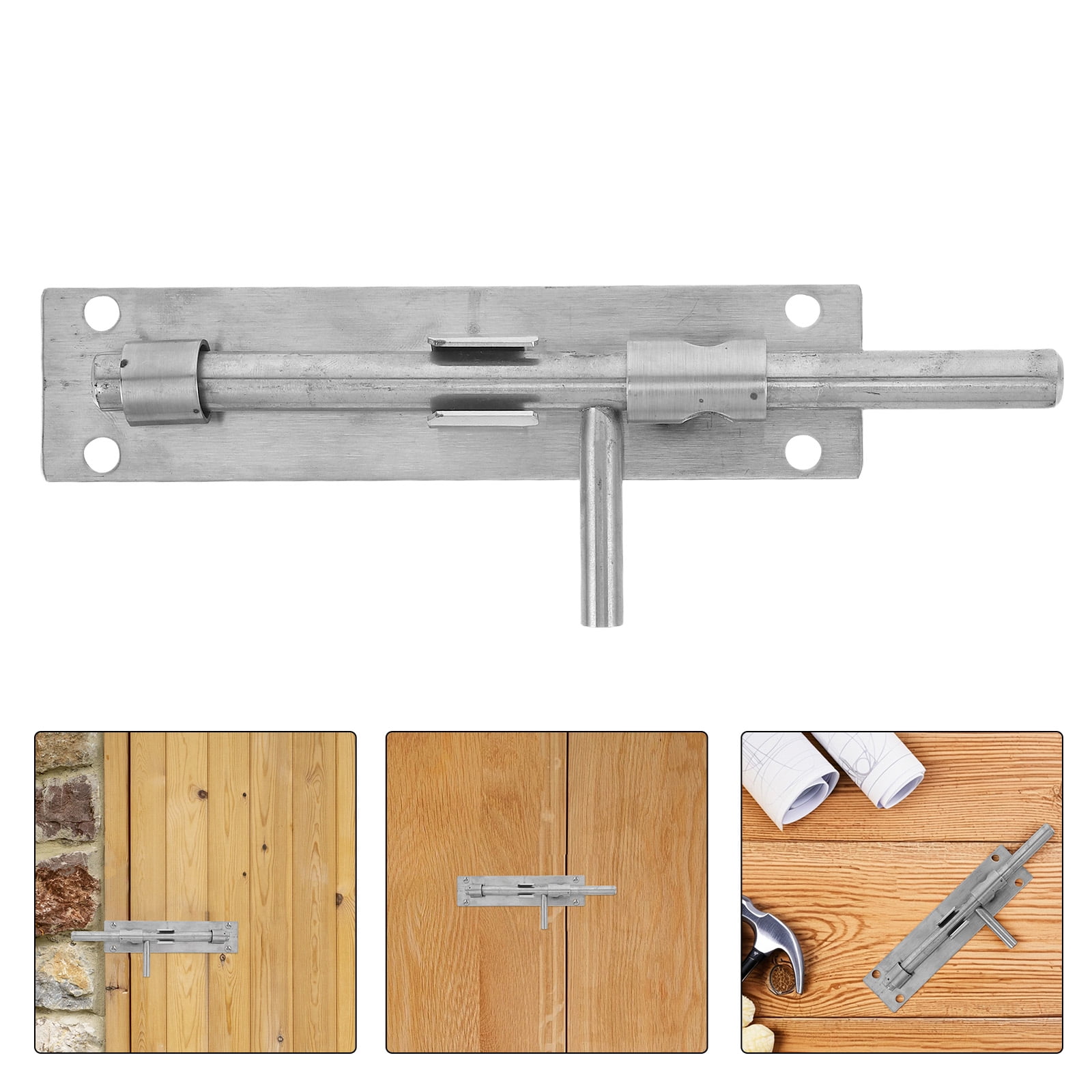 Masteelf Heavy Duty Stainless Steel Gate Latch with Slide Bolt Security ...