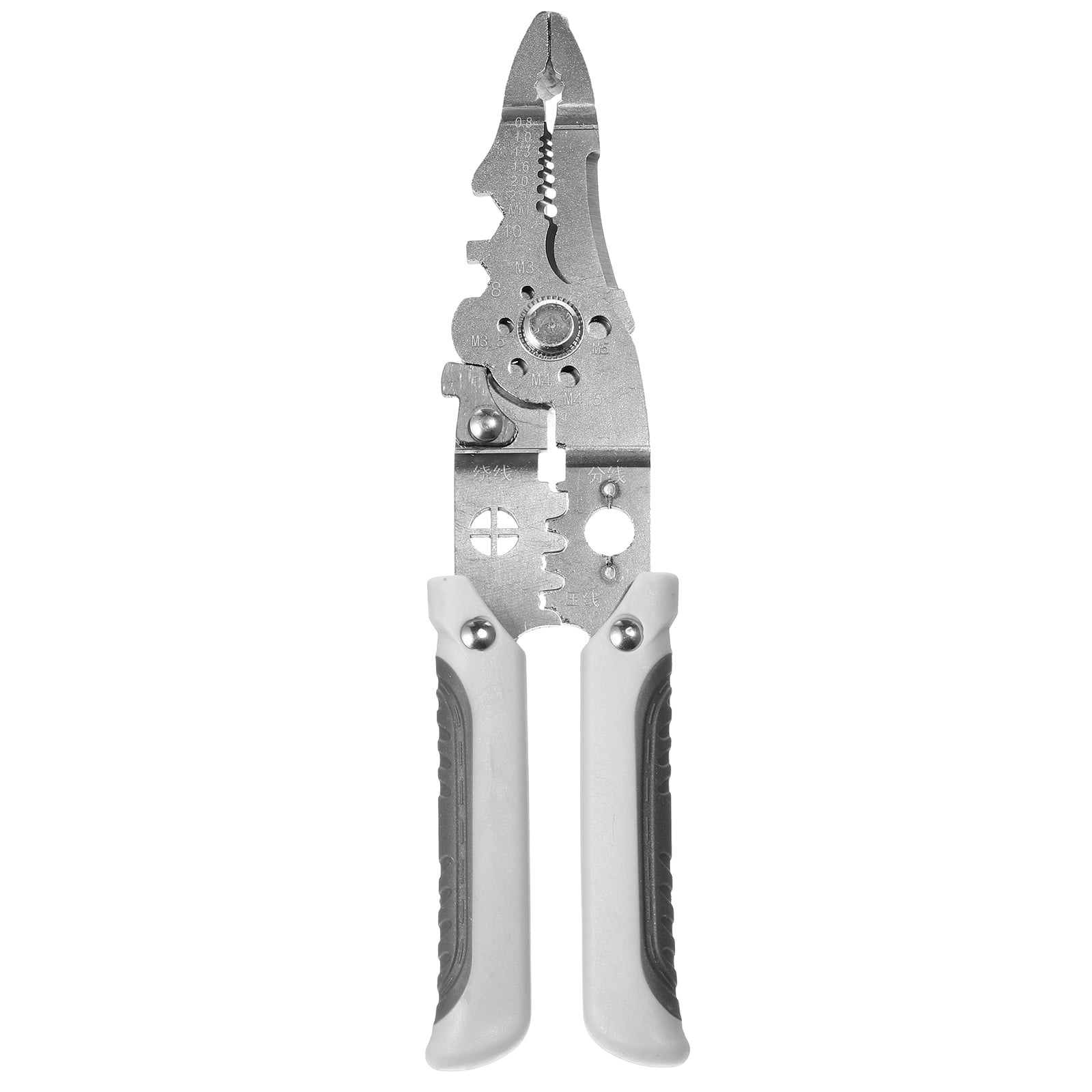 Masteelf Heavy Duty Wire Stripper Cable Cutter Crimper Pliers ...