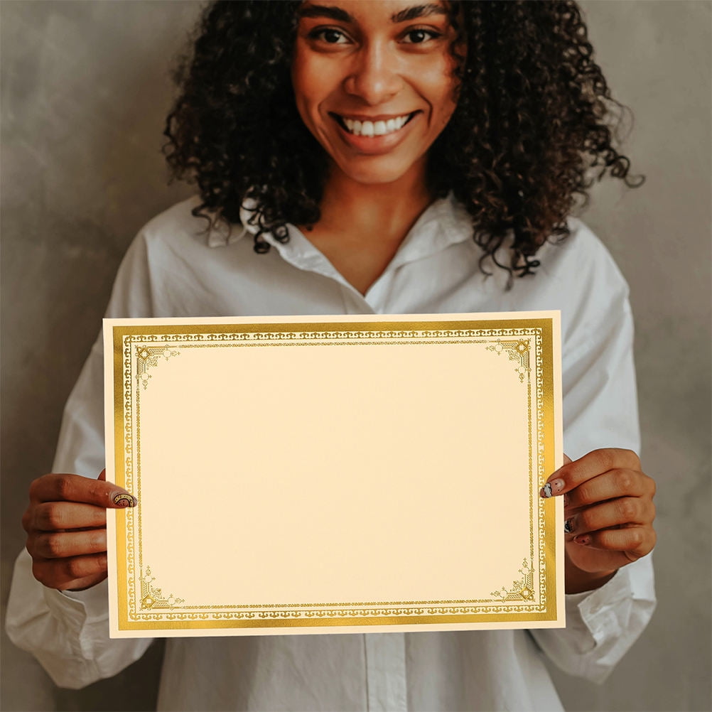 Masteelf Hemoton 35pcs Blank Certificate Paper Award Sheets for ...