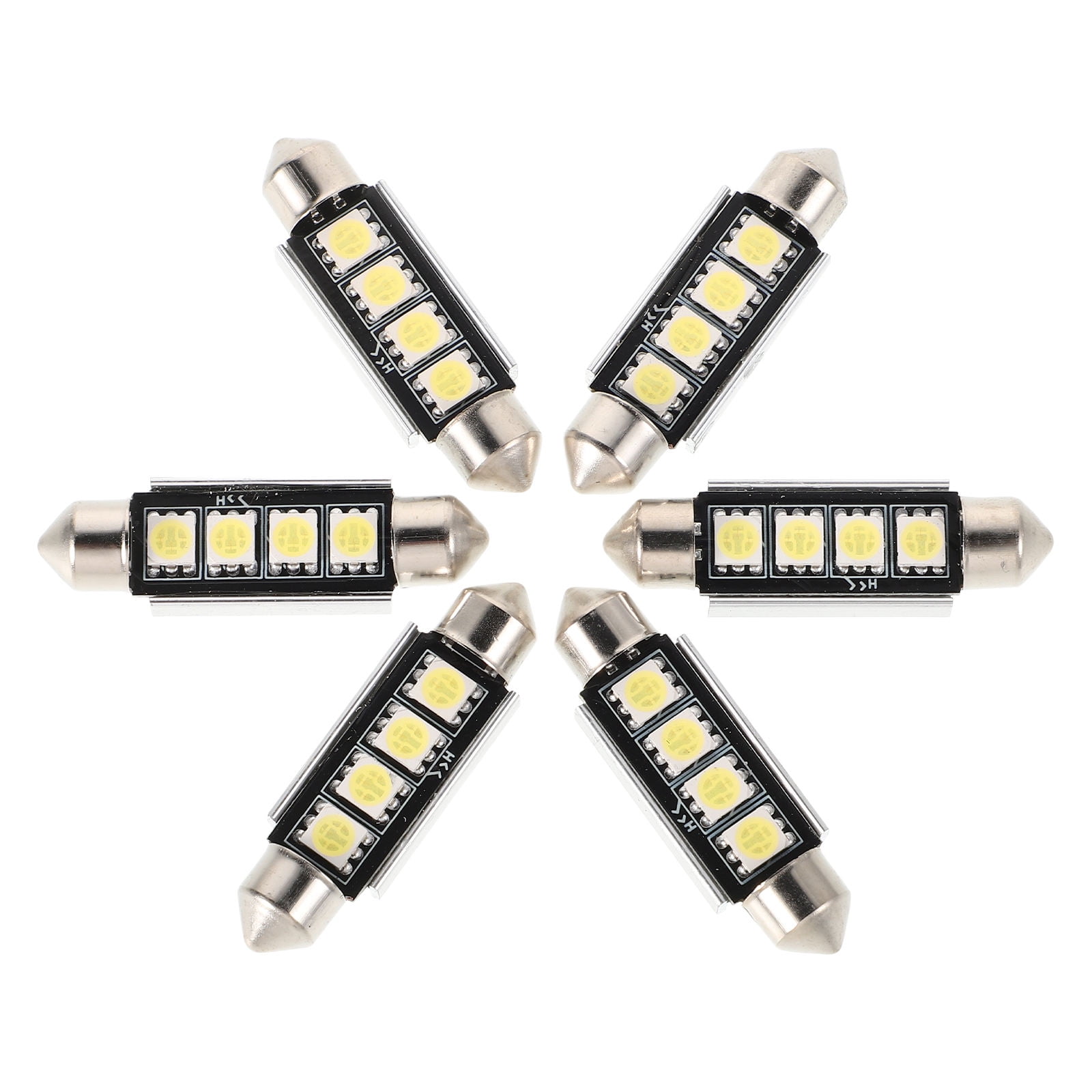 Masteelf Hemoton 6pcs Dome Light LED Car Interior Bulb Extra Bright White LED Map Lights Car ...