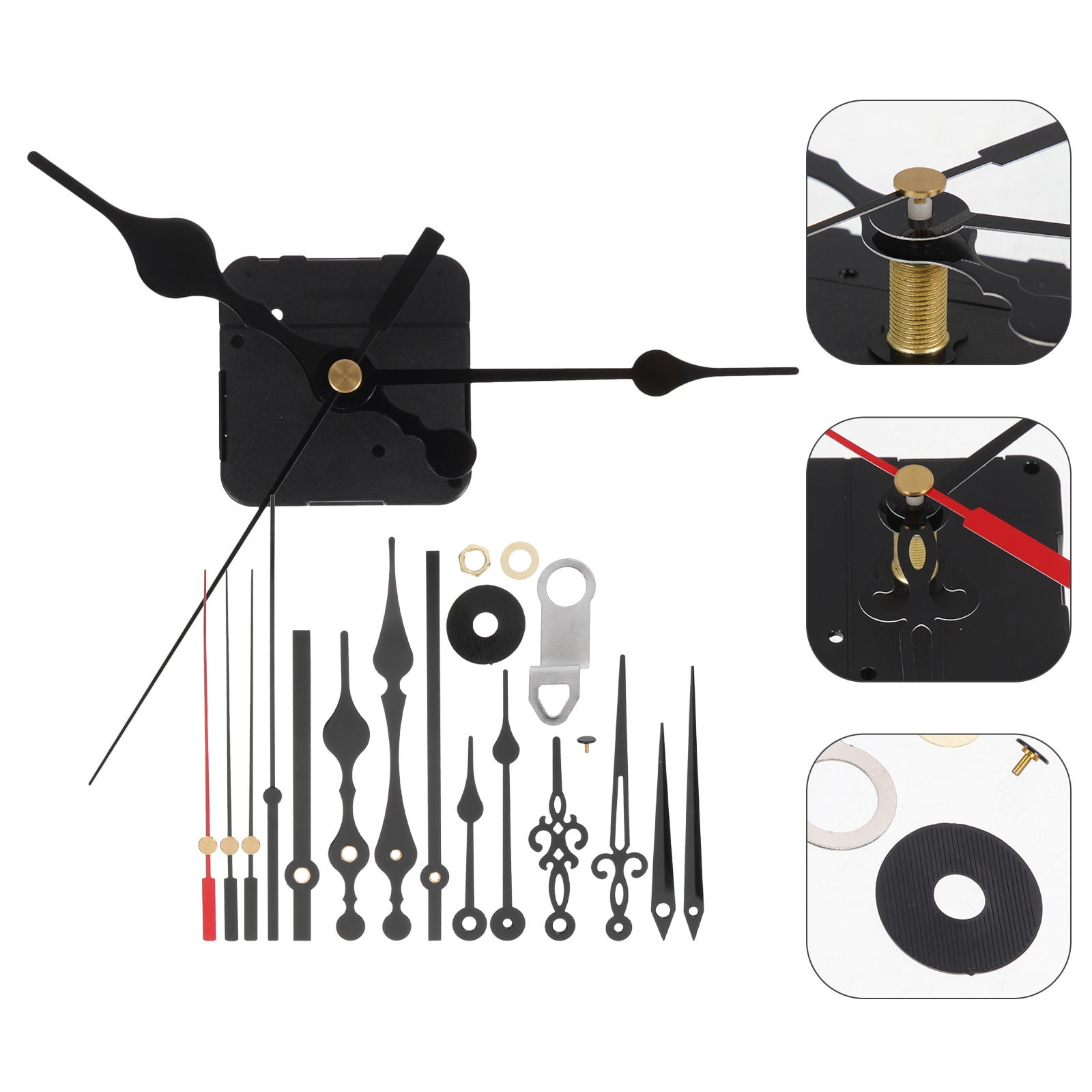 Masteelf High Precision Clock Mechanism Replacement Set for DIY Clocks ...