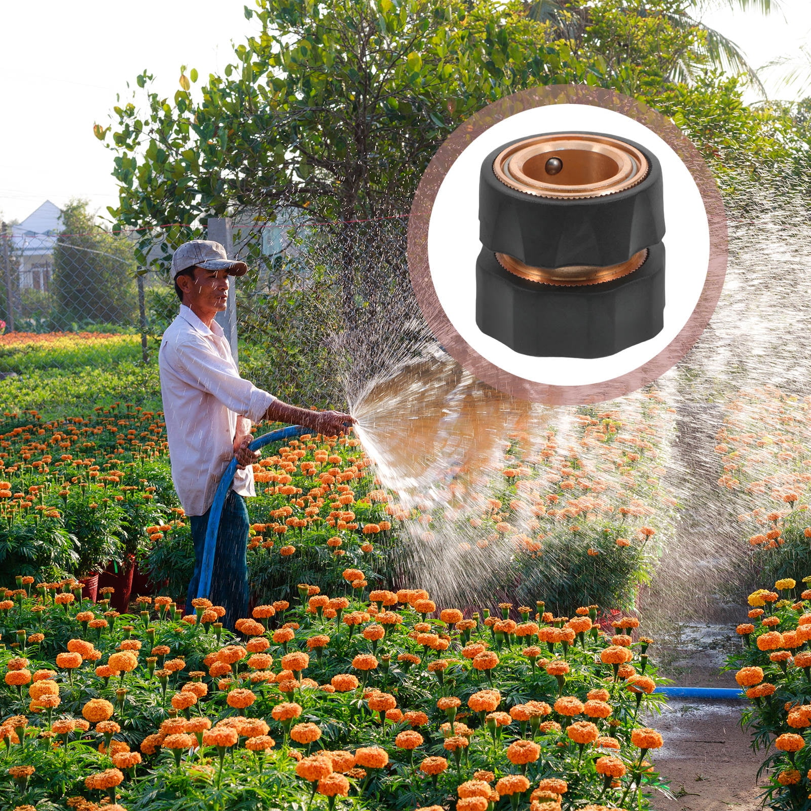 Masteelf Hose Quick Connector Water Hose Quick Connector Pipe Fitting ...