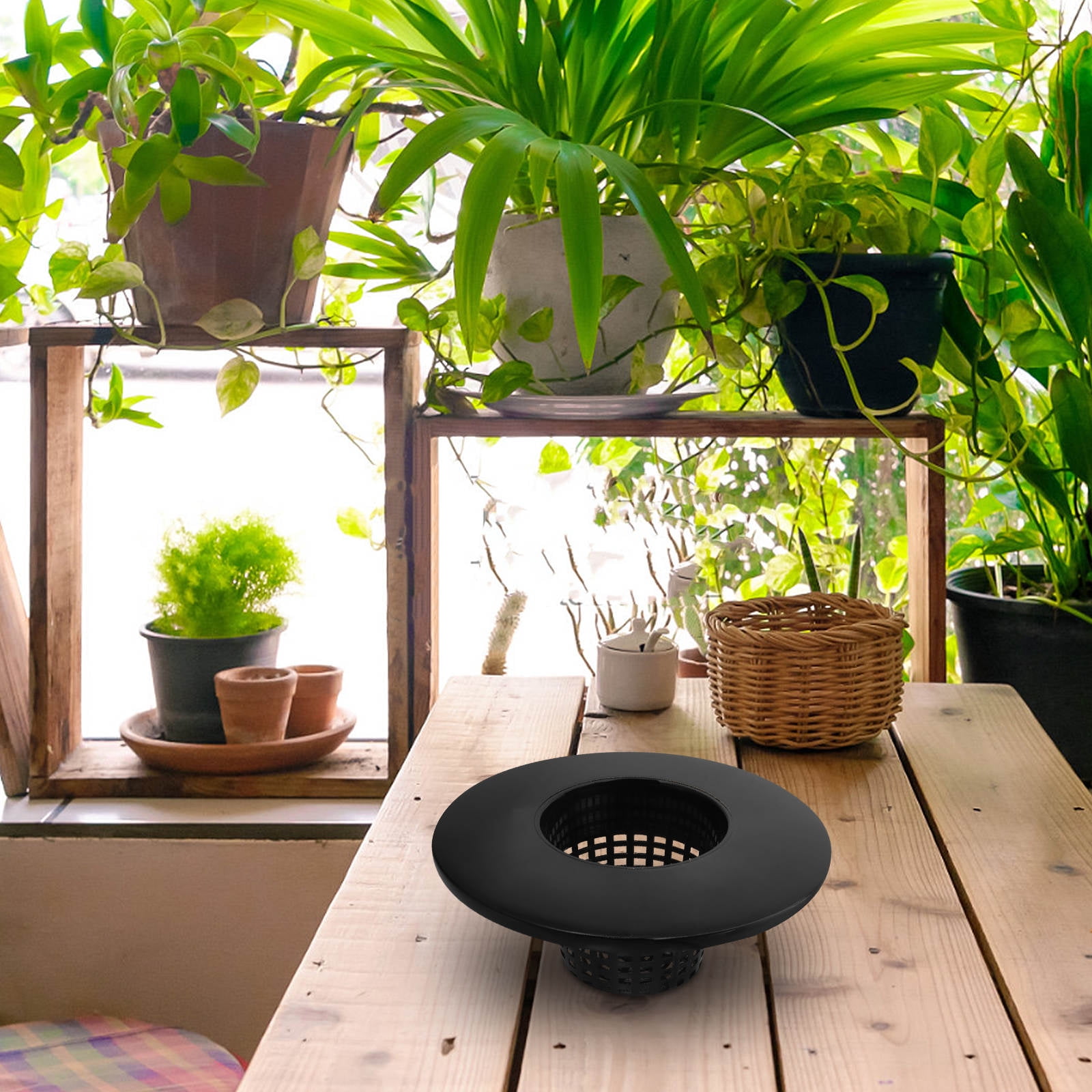 Masteelf Hydroponic Net Pot Bucket Hydroponic Net Pot Plastic Garden ...