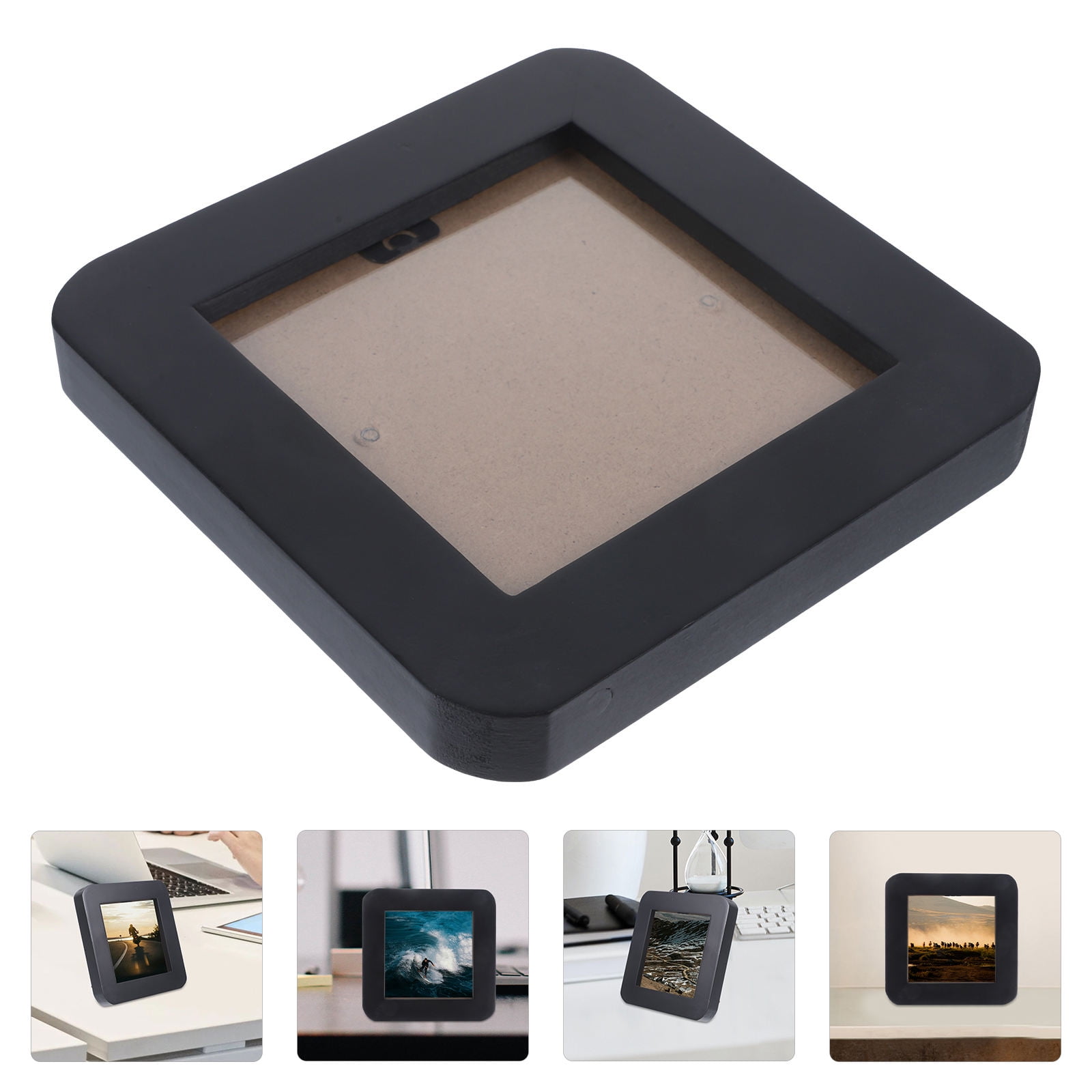 Masteelf Identification Photo Display Frame Mini Rounded Corner Photo ...