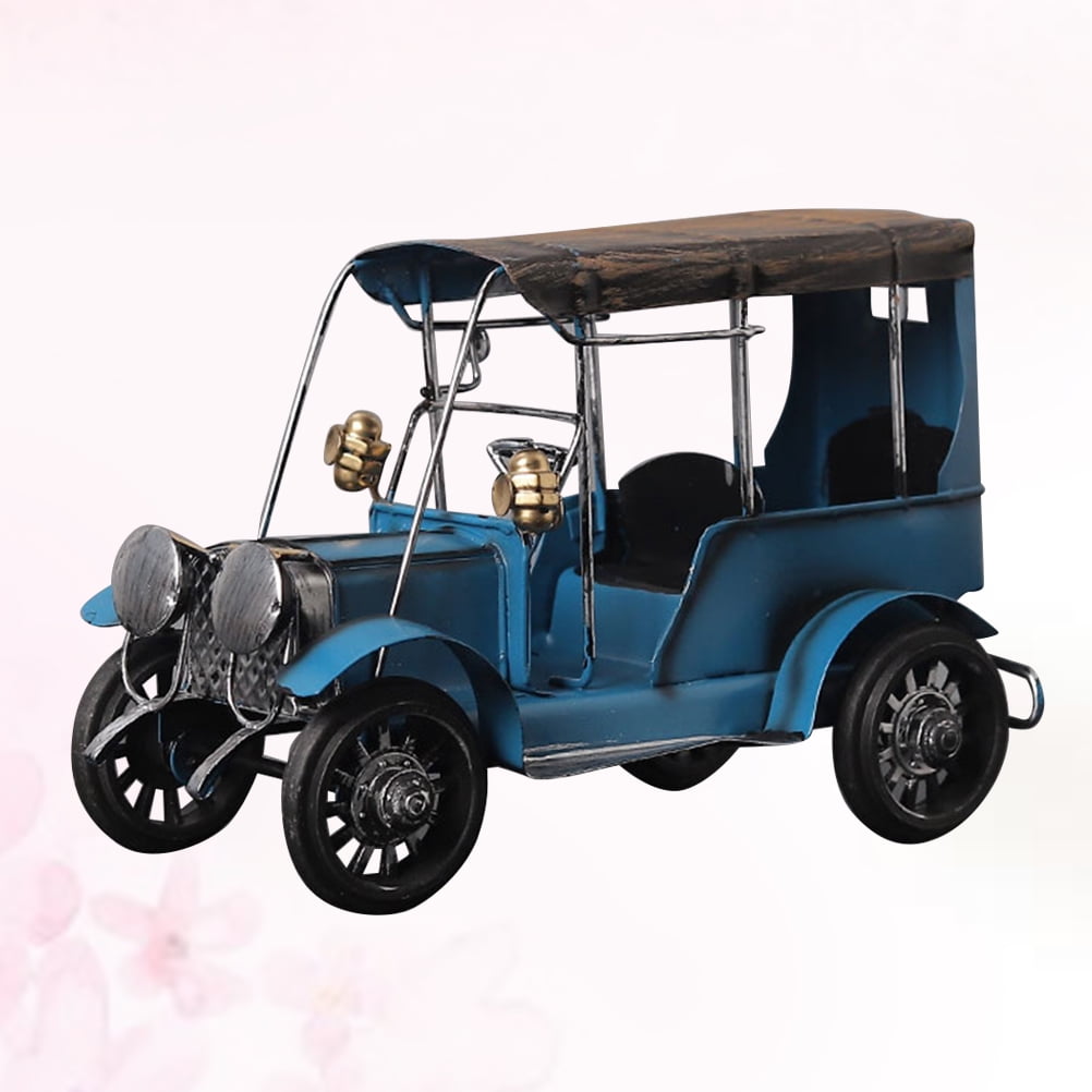 Masteelf Industrial Home Decor Vintage Car Ornament Decorations Blue ...