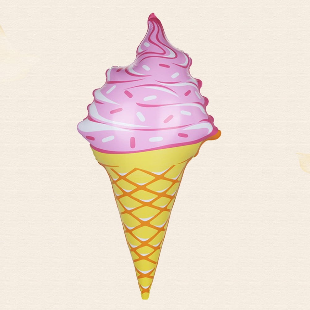 Masteelf Inflatable Ice Cream Cones Pink PVC Swimming Pool Toys for ...