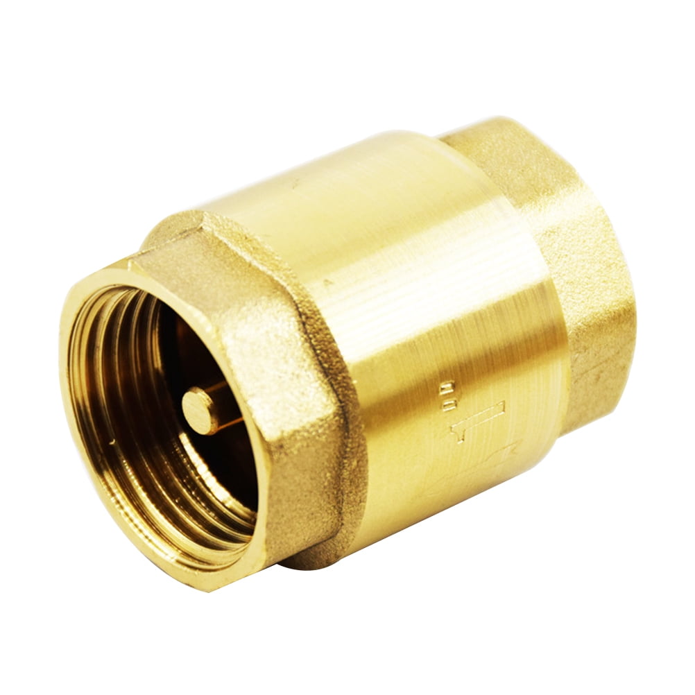Masteelf Inline Anti Back Flow Check Coupler Brass Fitting for Gas Oil ...
